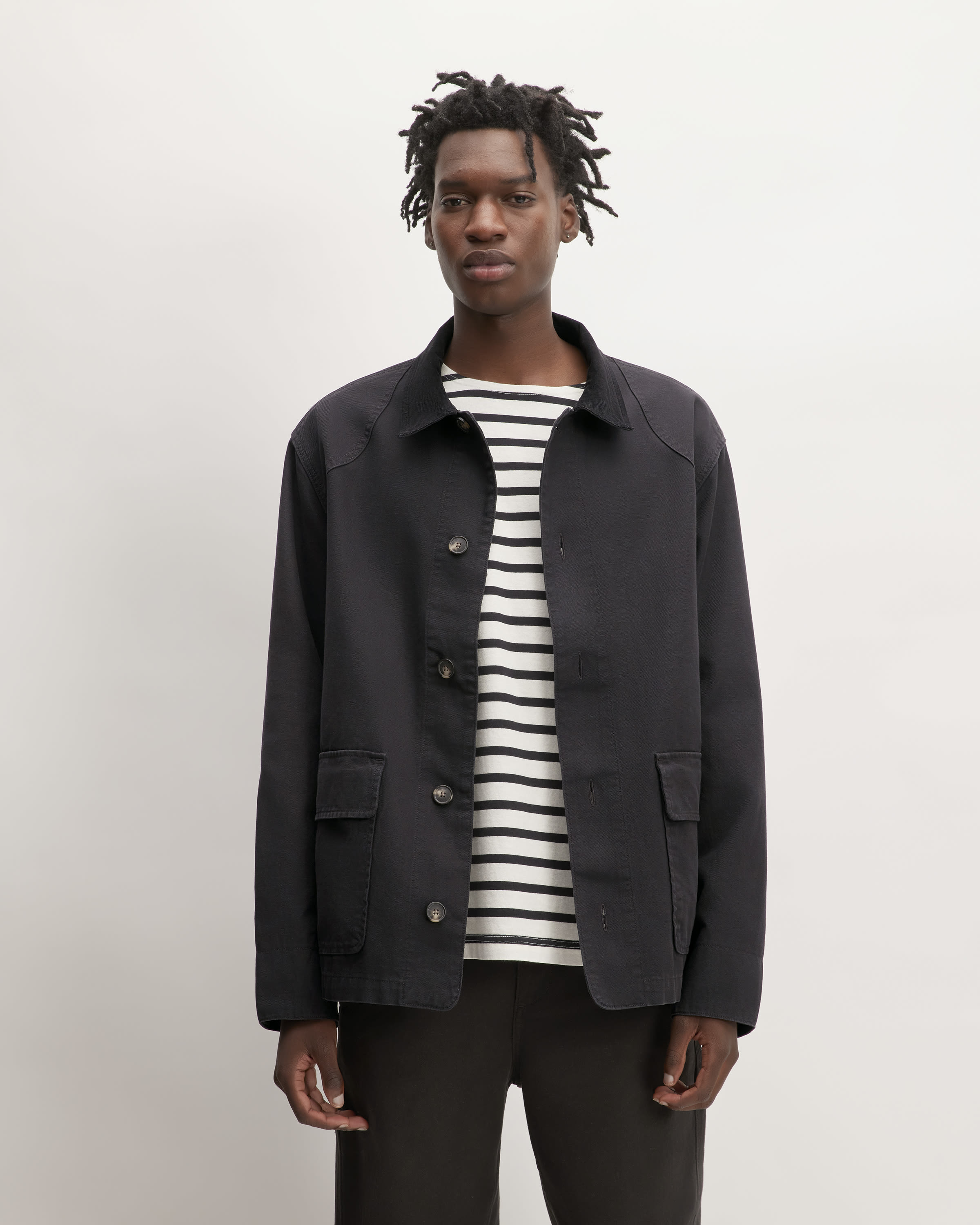 The Canvas Barn Jacket Black – Everlane