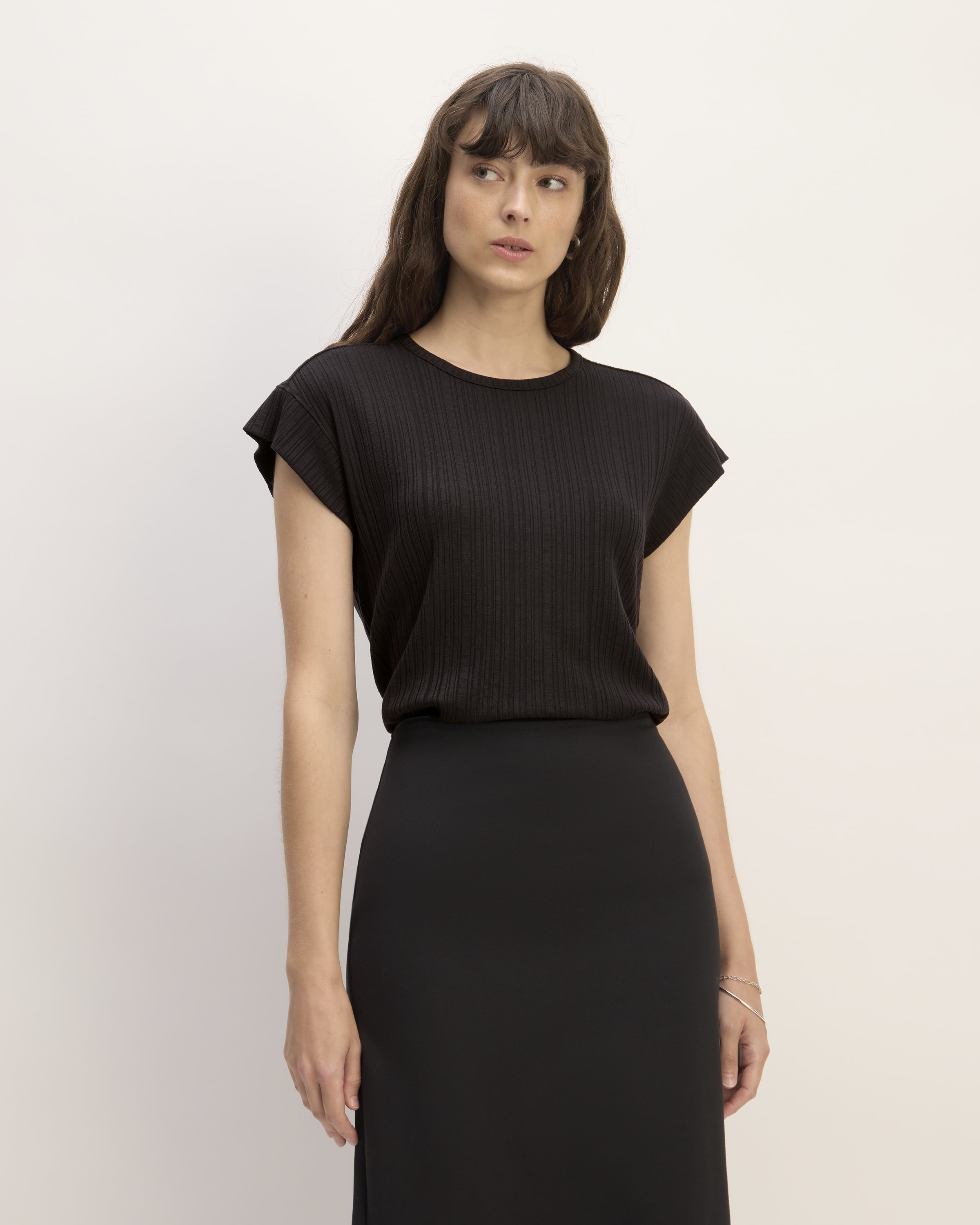 The Rib Muscle Tee Black – Everlane