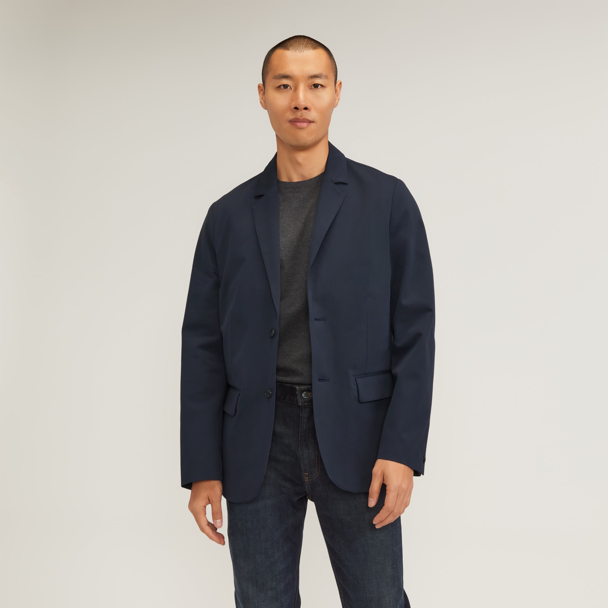The Performance Chino Blazer Deep Navy – Everlane