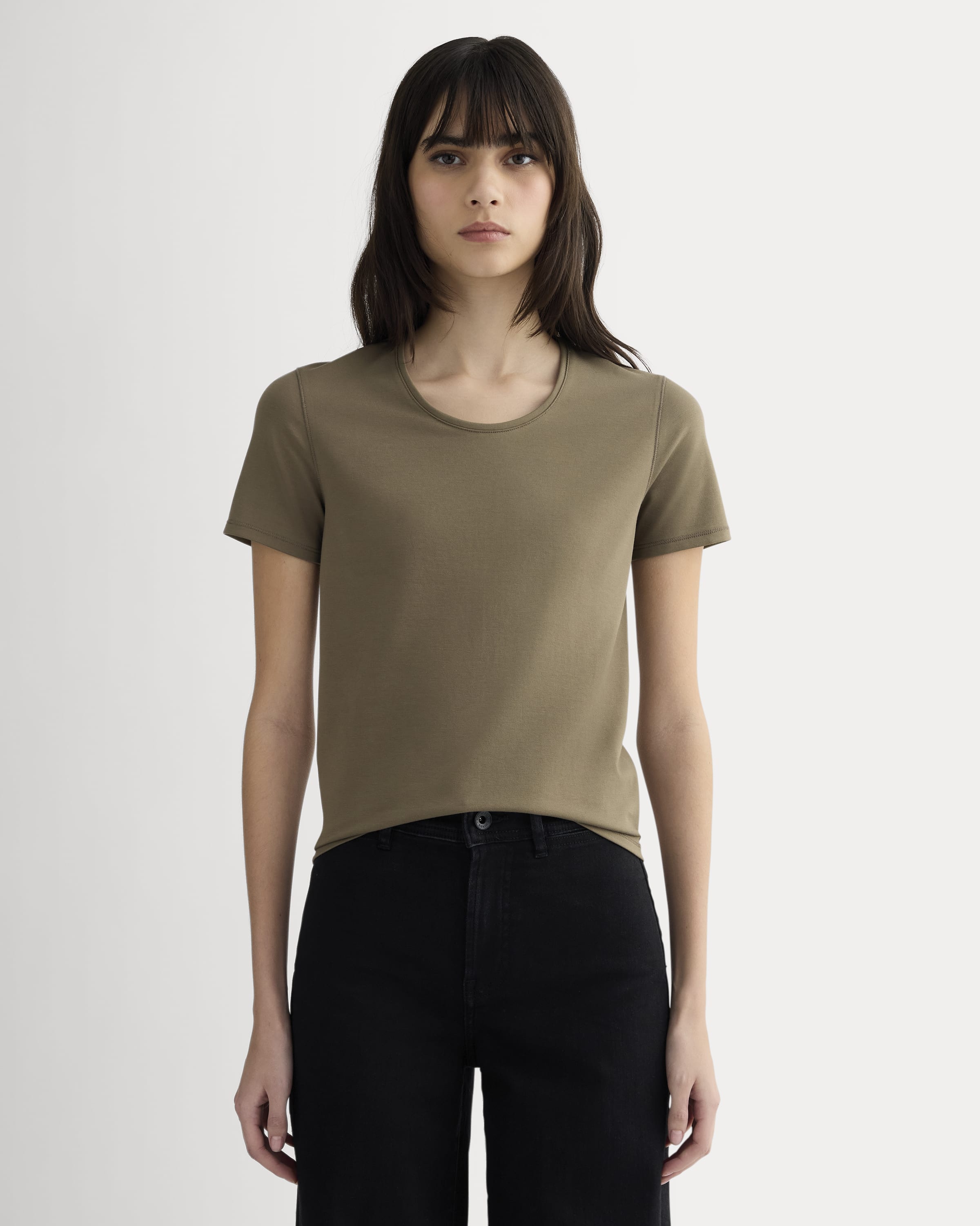 The Form Tee Deep Taupe – Everlane