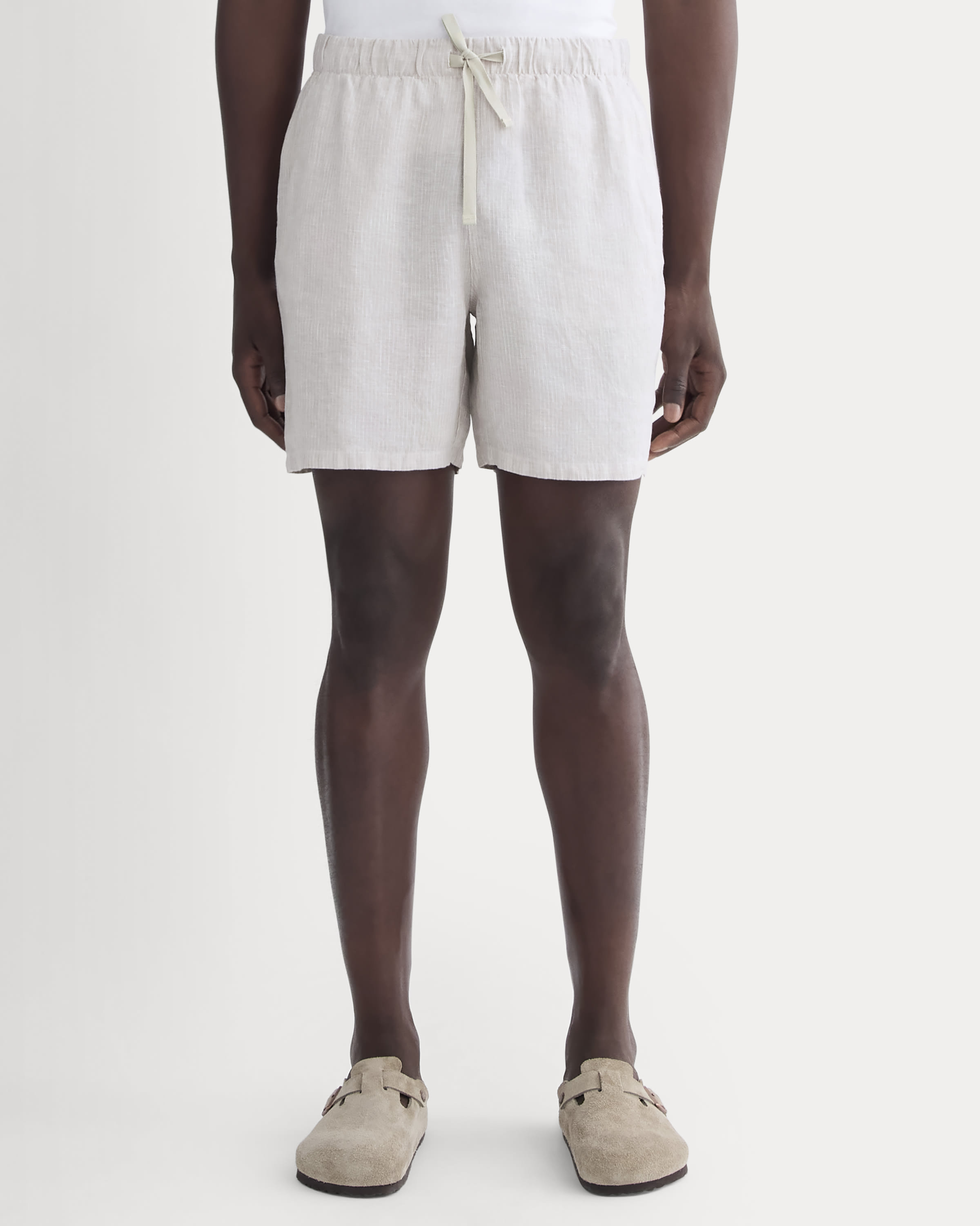 The Linen Easy Short Stone / White – Everlane