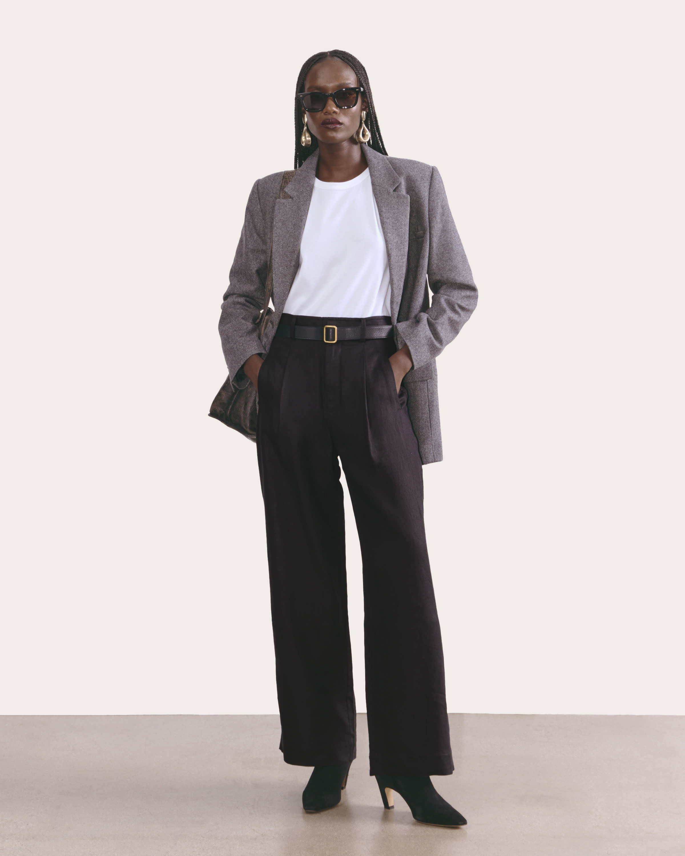 The Linen Way-High® Drape Pant Black – Everlane
