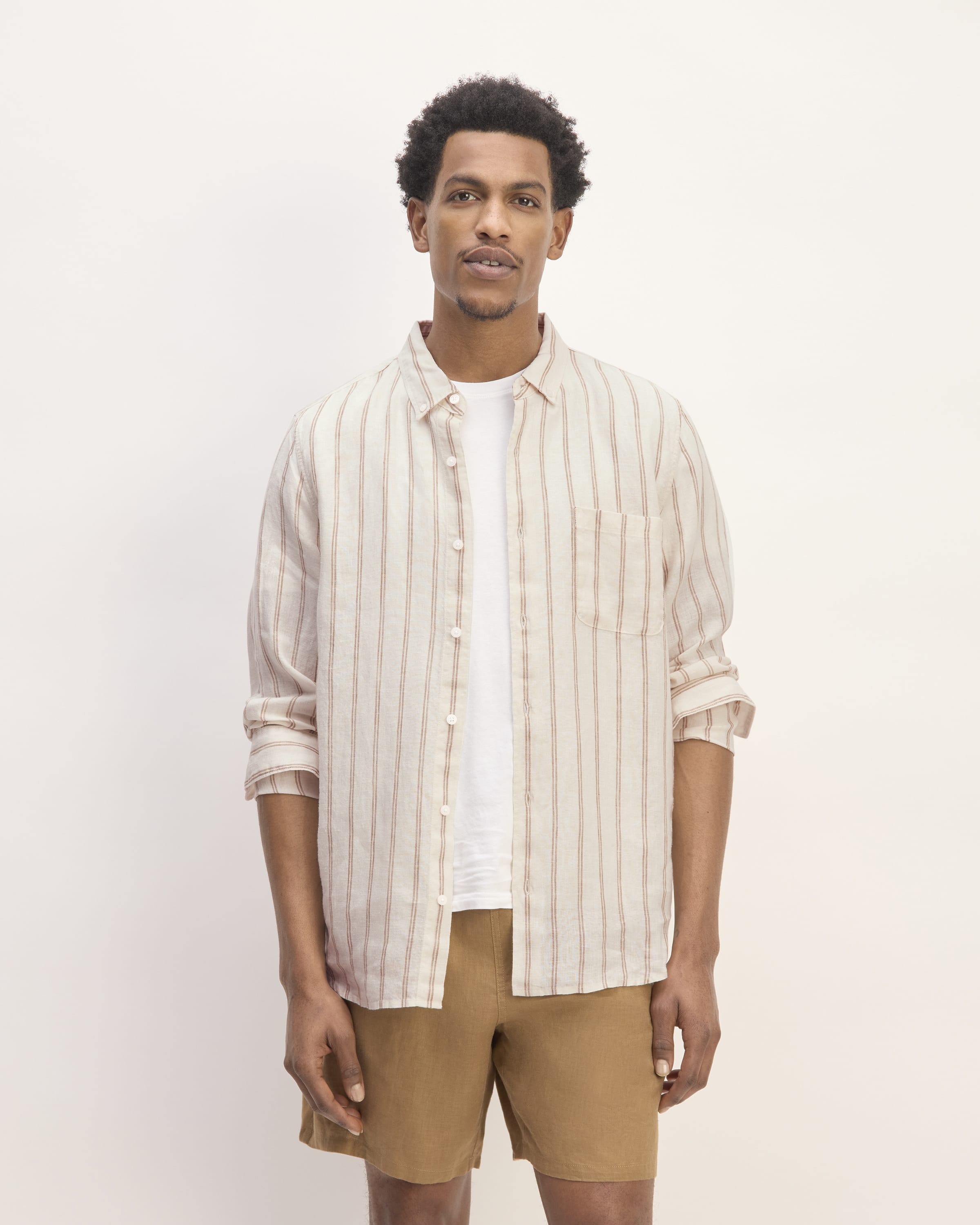 The Classic Shirt in Linen Bone / Cornstalk – Everlane