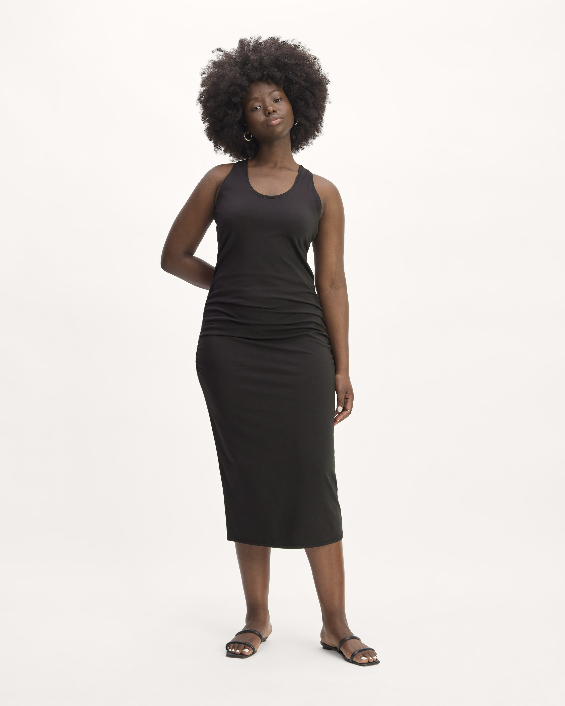 The Form Racerback Dress Black – Everlane