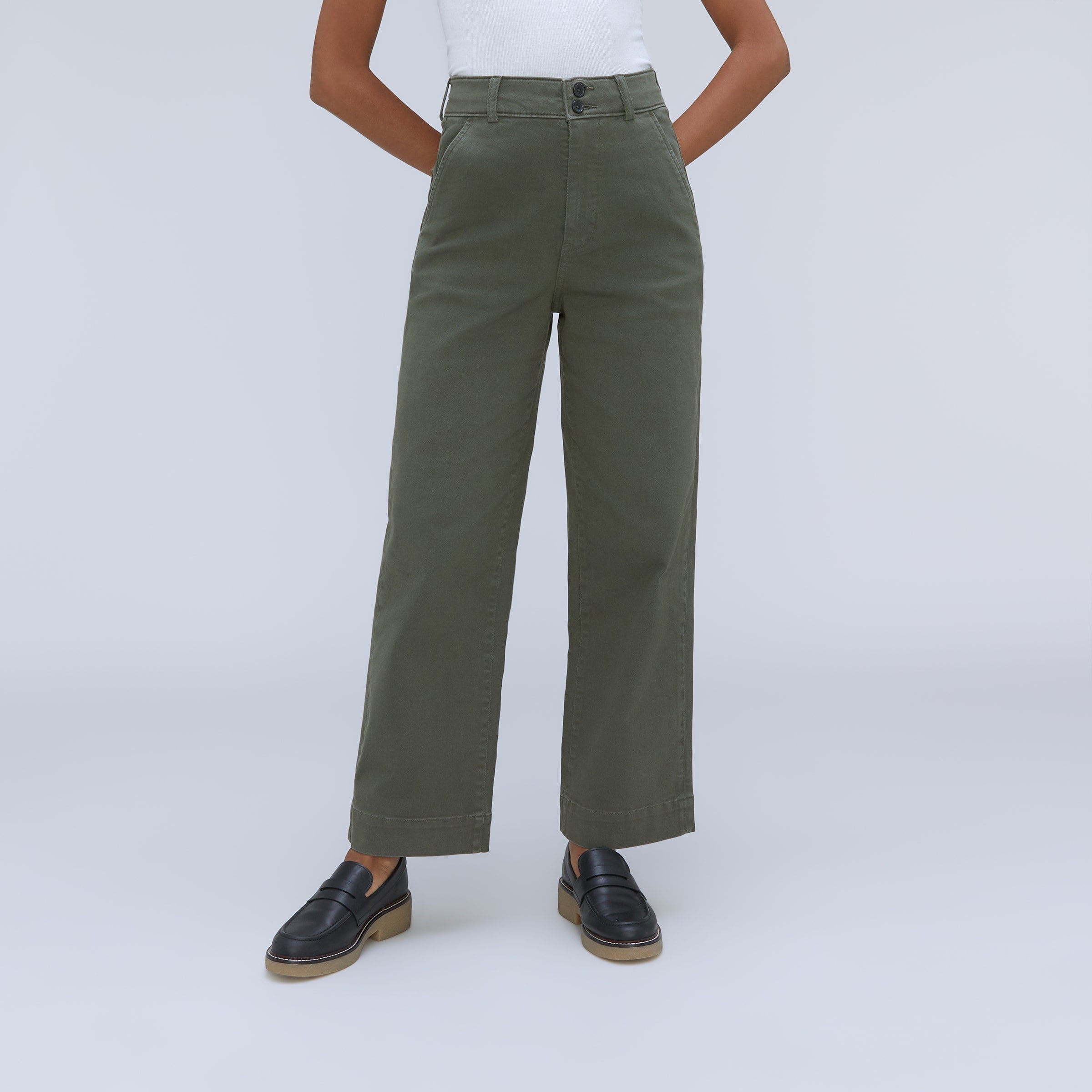 The Organic Wide-Leg Pant Kambaba – Everlane