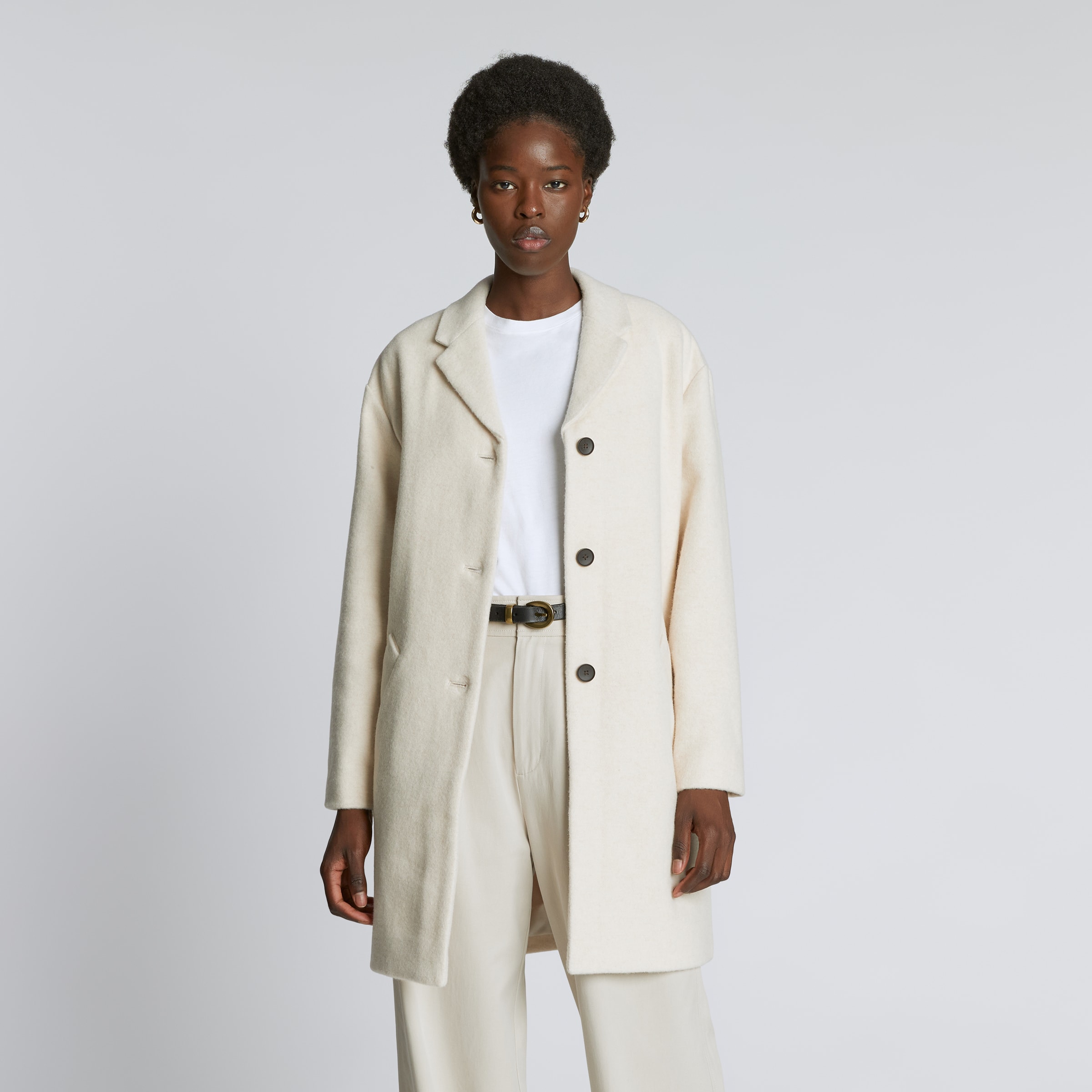 The Italian ReWool® Cocoon Coat Cream – Everlane