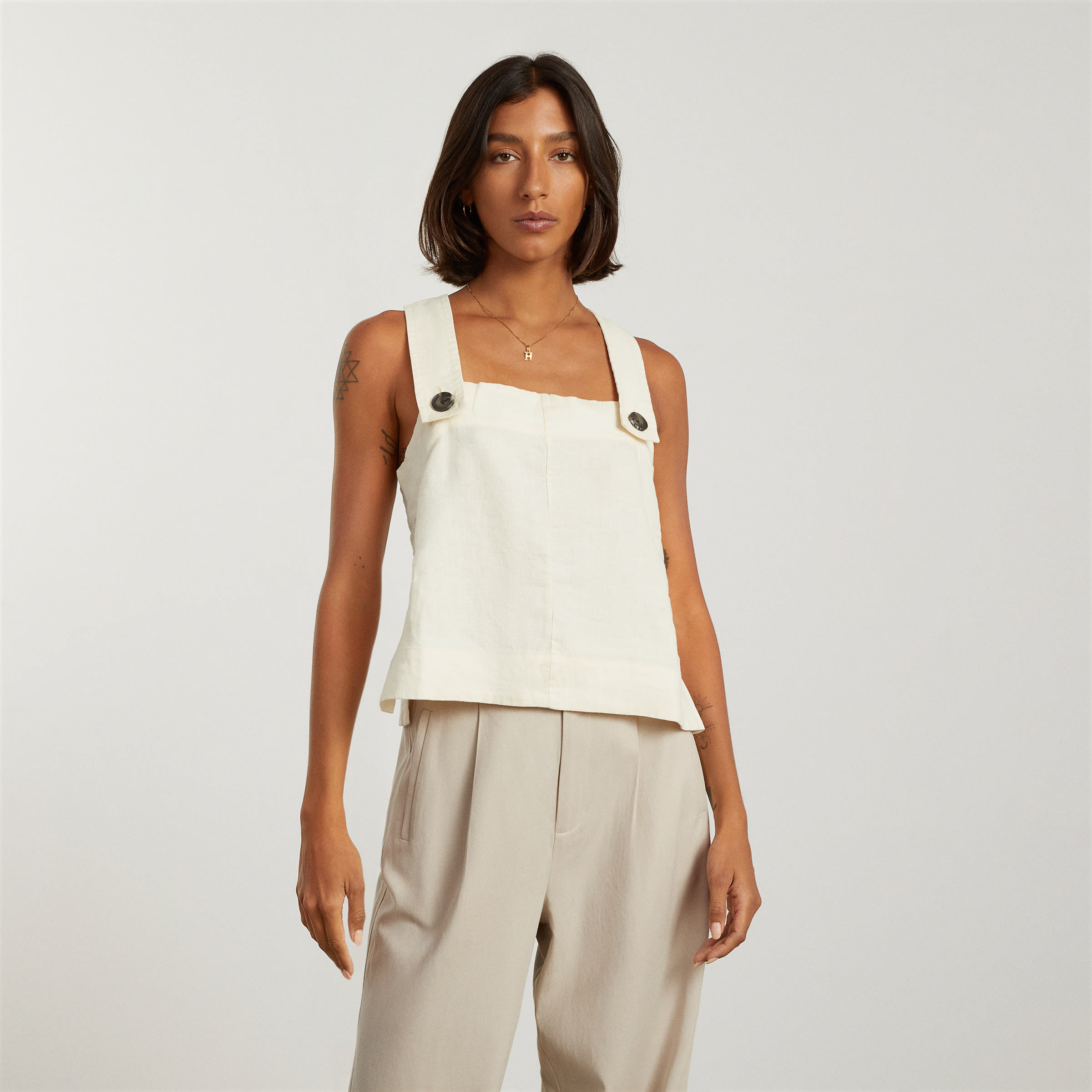 The Apron Linen Tank Canvas – Everlane