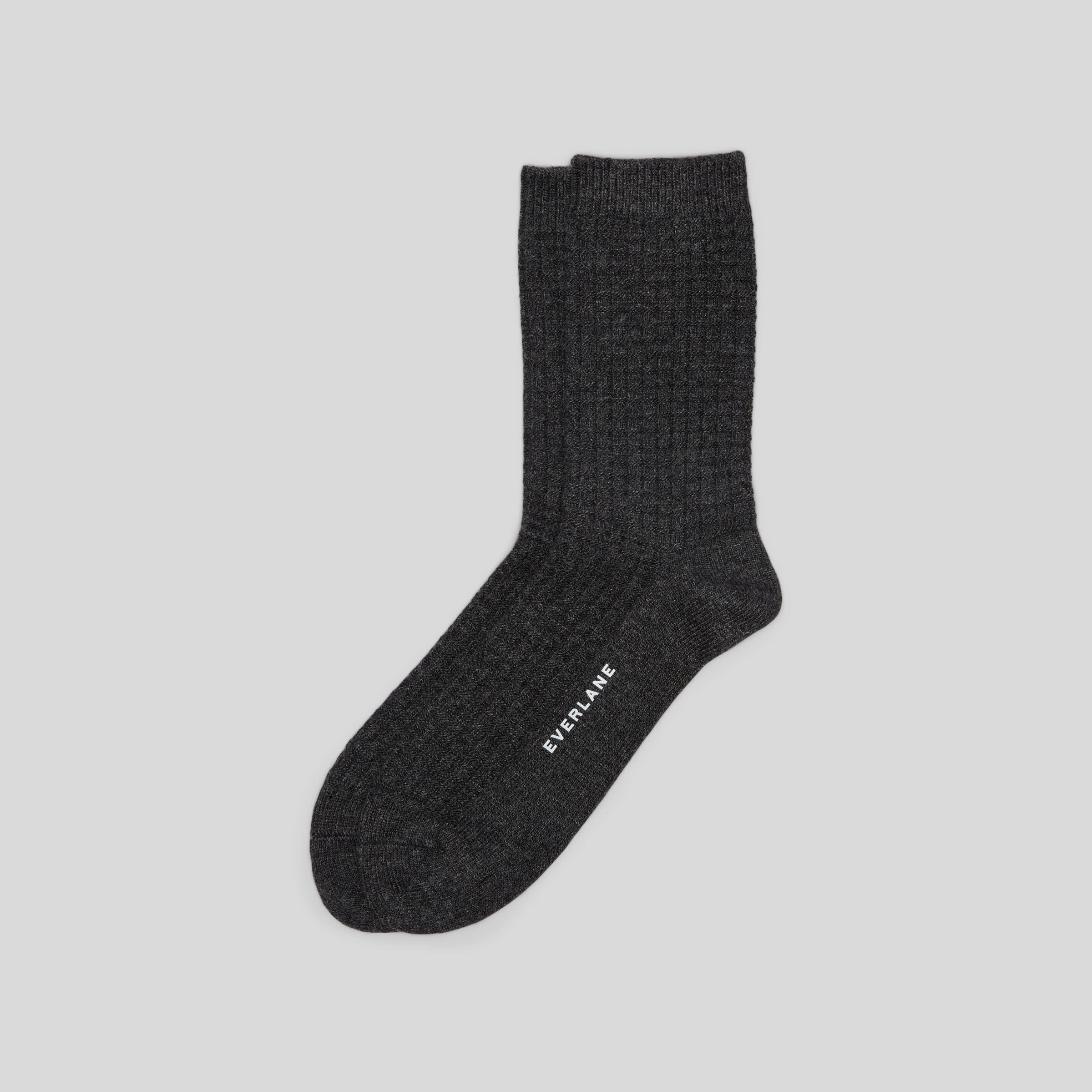 The Belgian Waffle Sweater Sock Heathered Charcoal – Everlane