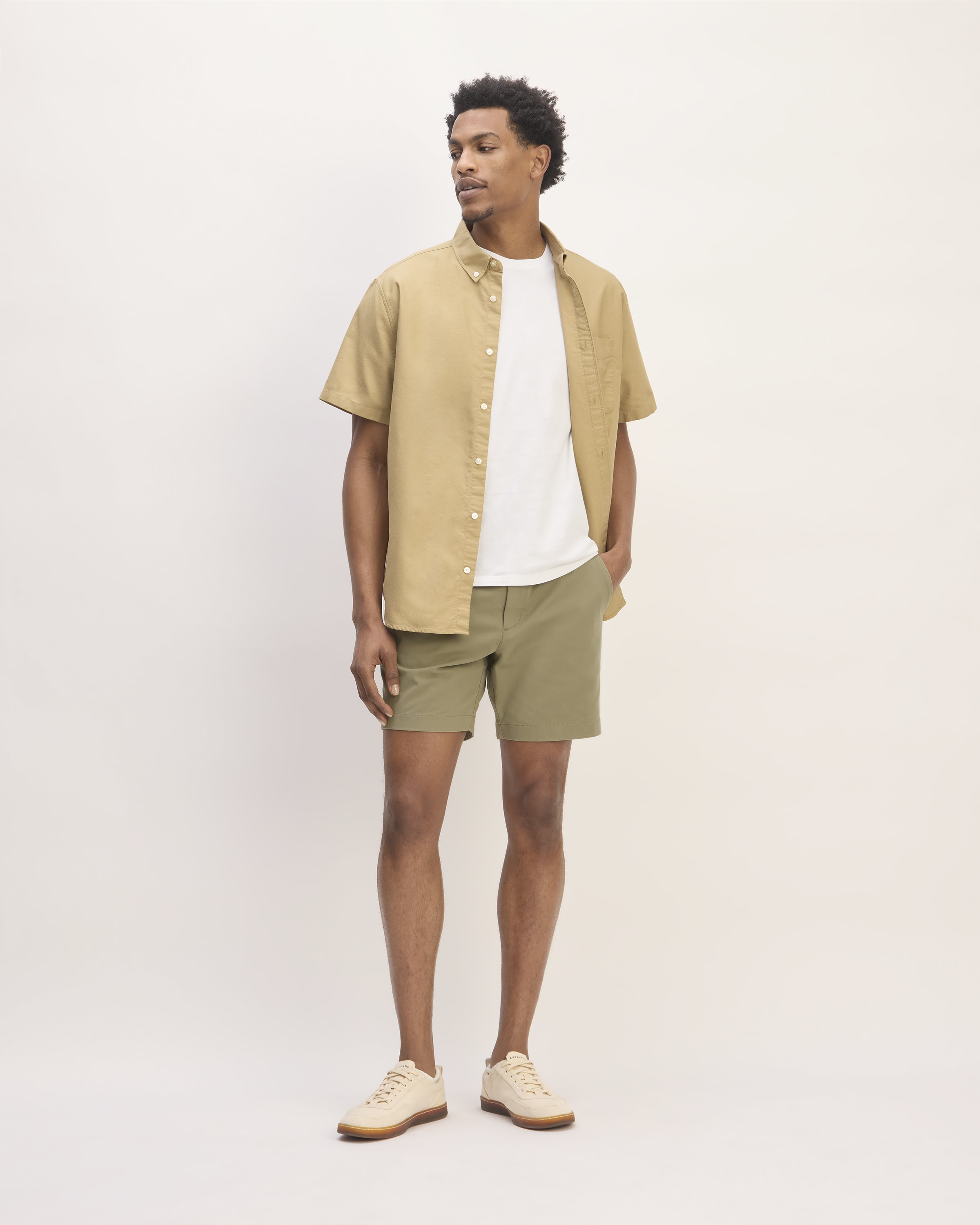 The Pull-On Performance Chino Short Pale Green – Everlane