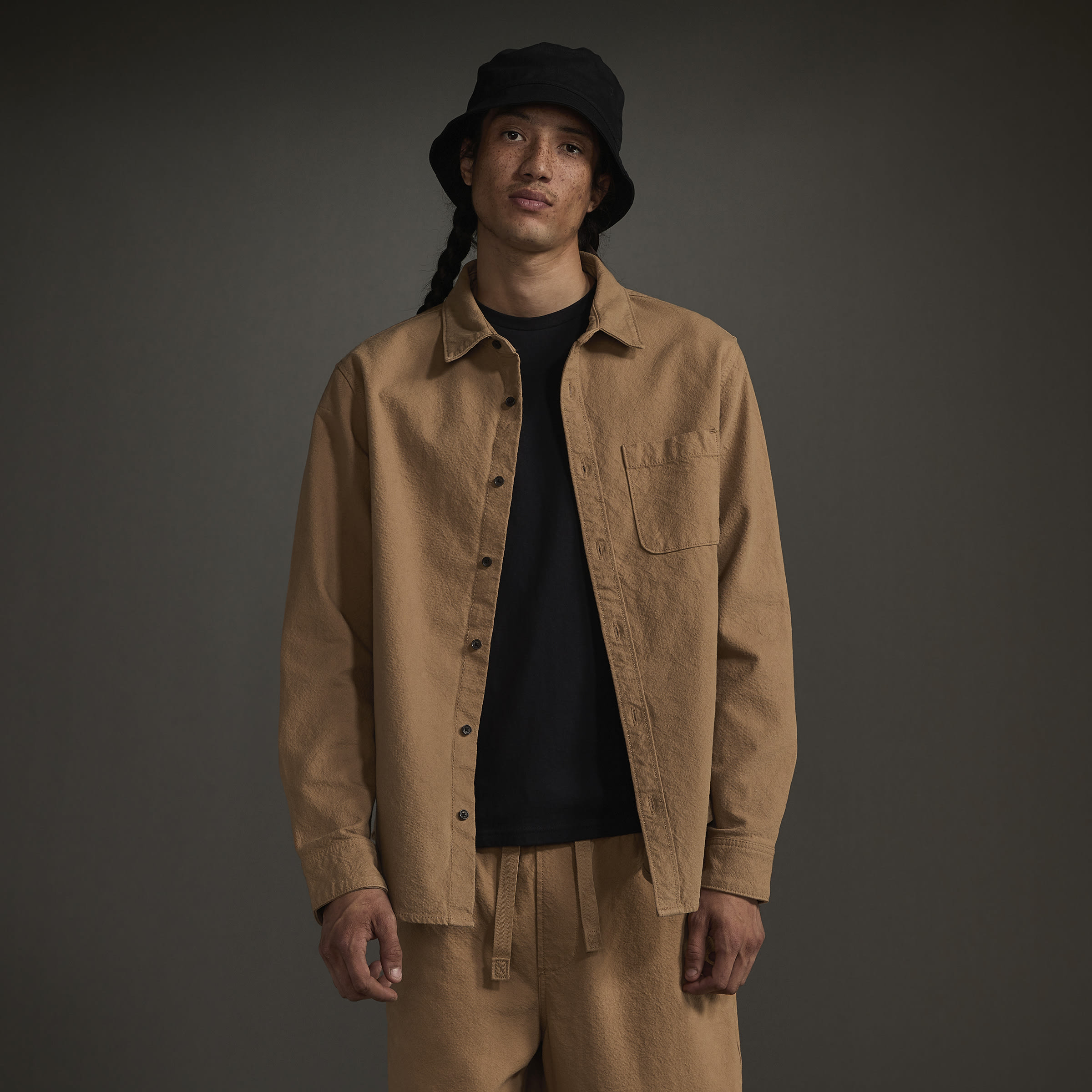 The Canvas Organic Cotton Overshirt Cappuccino – Everlane