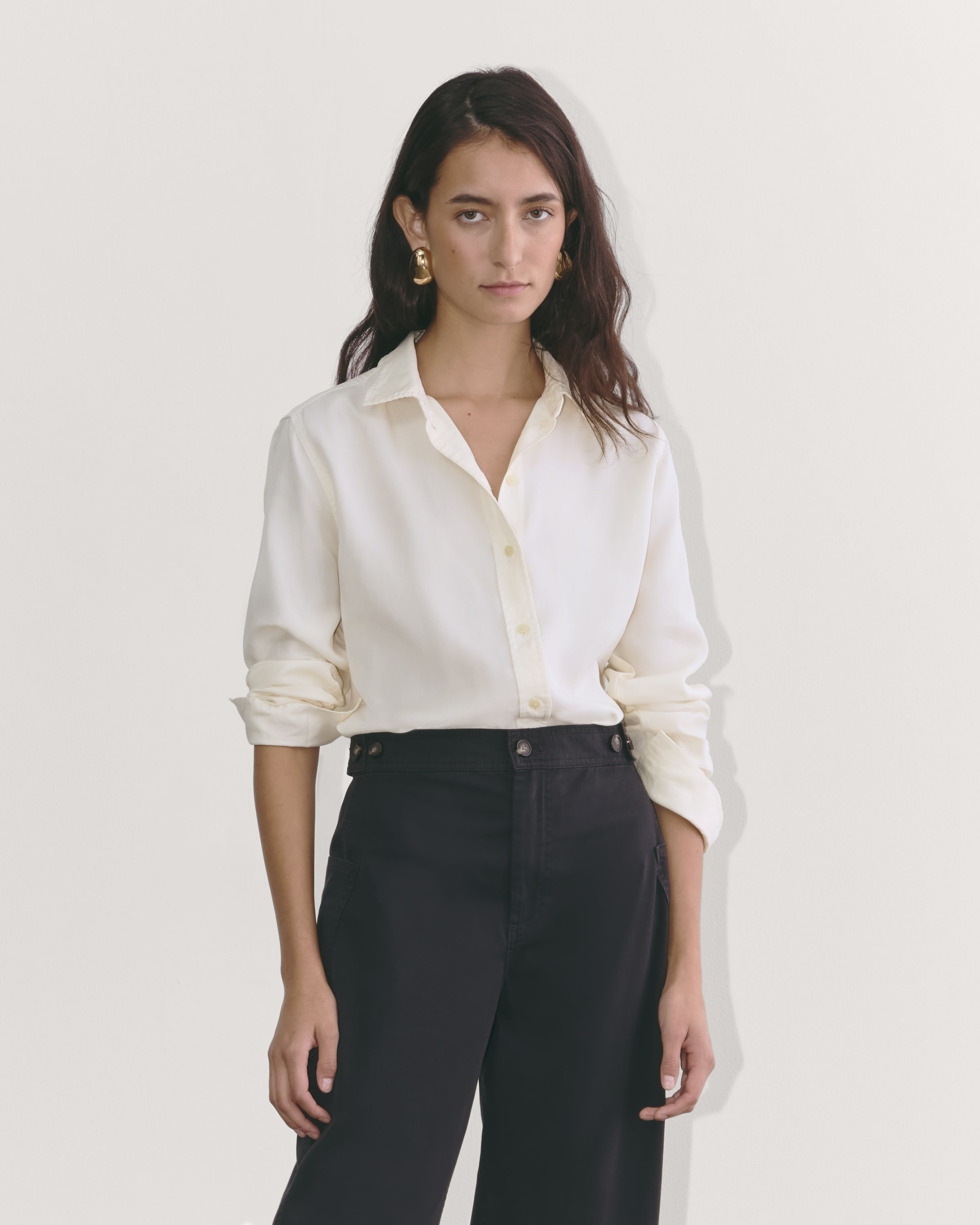 The Must-Have Shirt in Butterlite Bone – Everlane