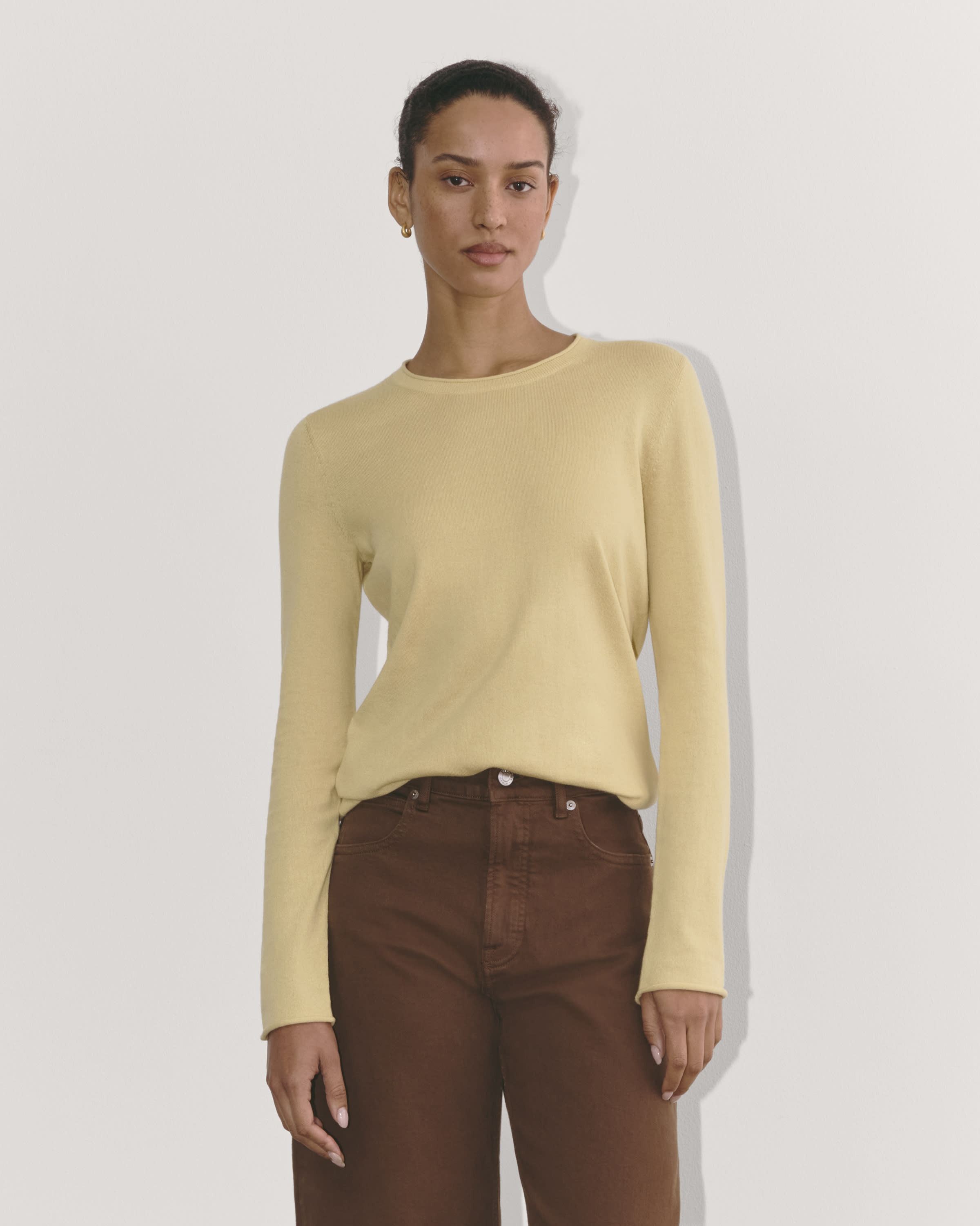 The Crew in Cotton Cashmere Parsnip – Everlane