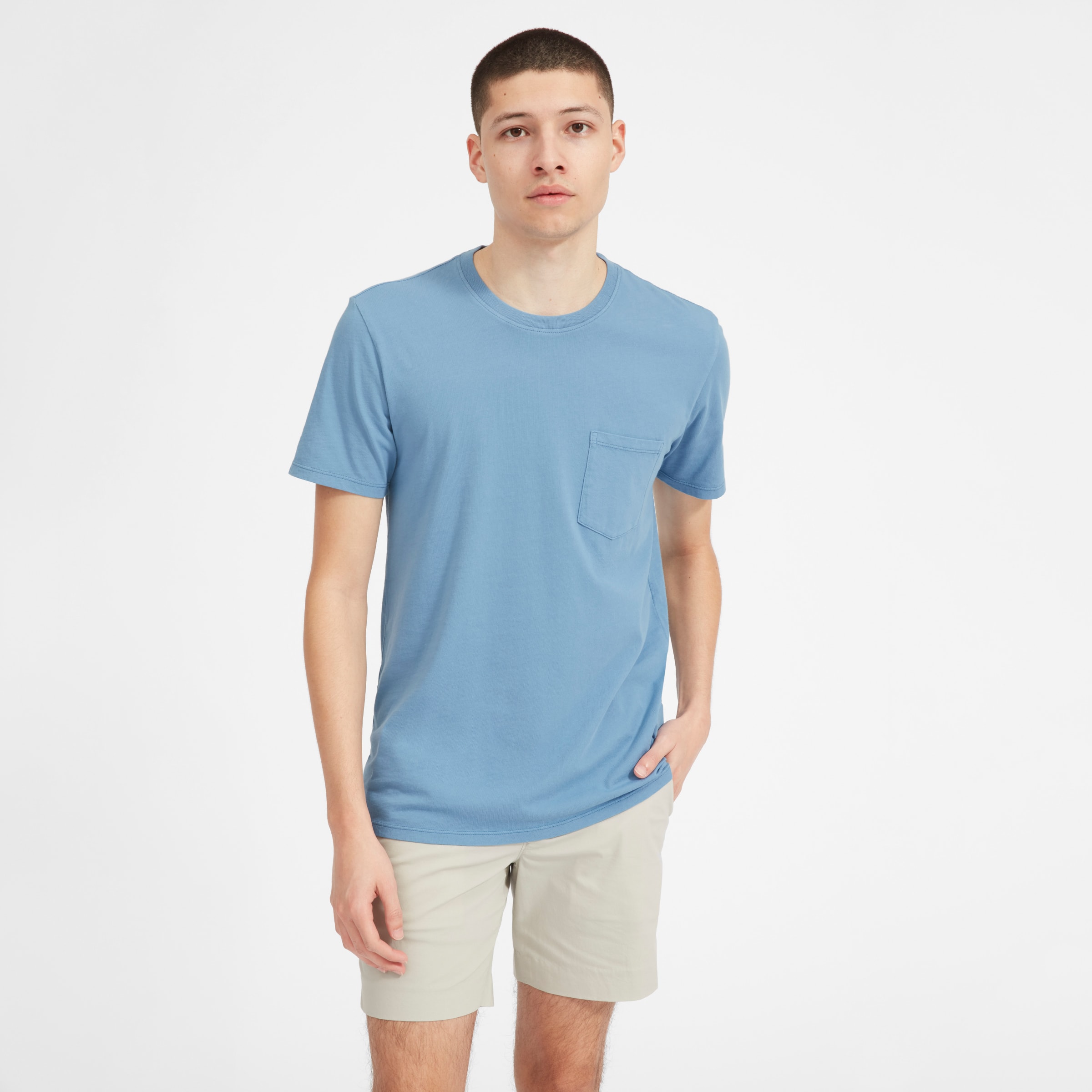 The Cotton Pocket Muted Blue – Everlane