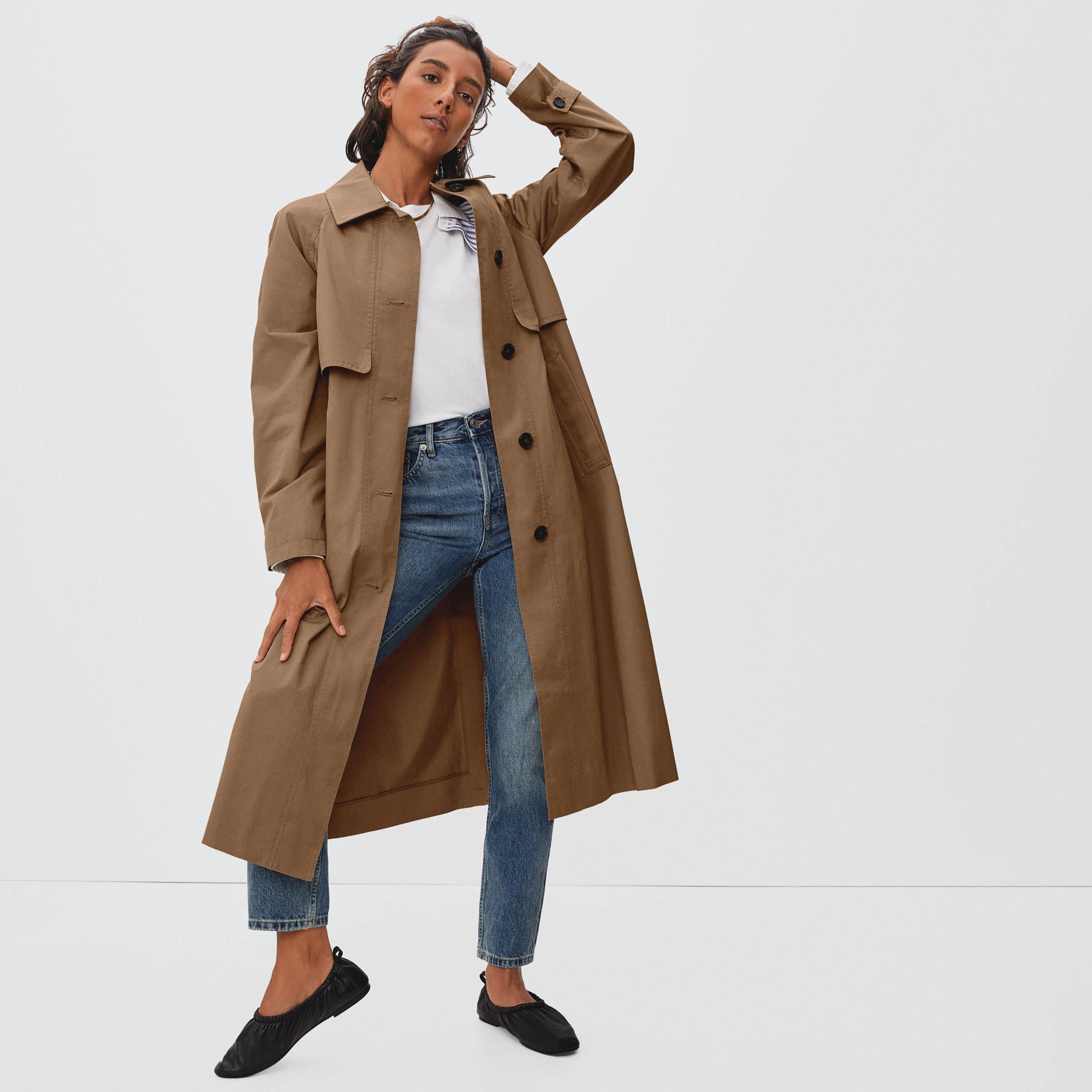 The Long Mac Coat Toasted Coconut – Everlane