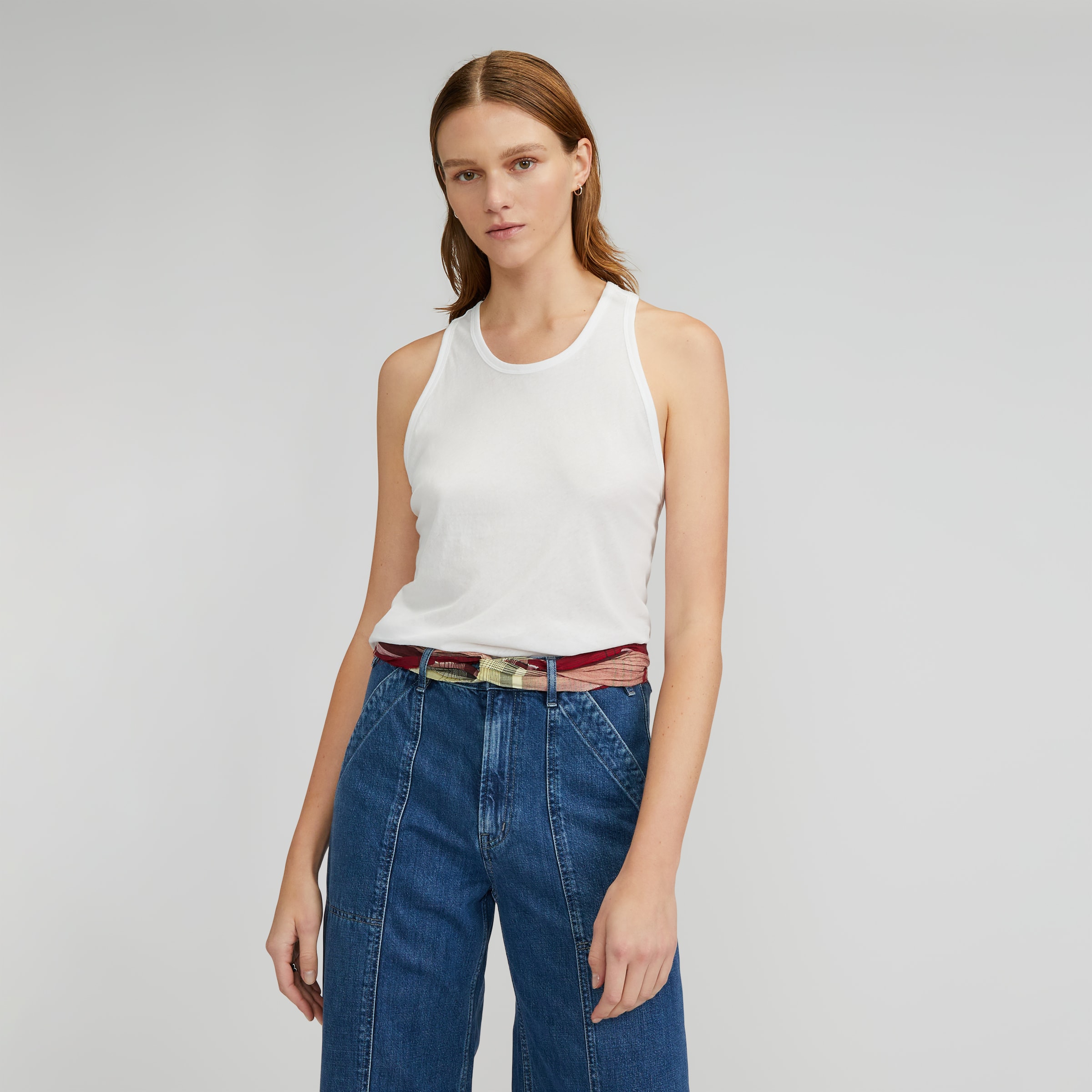 The Air Racerback Tank White – Everlane