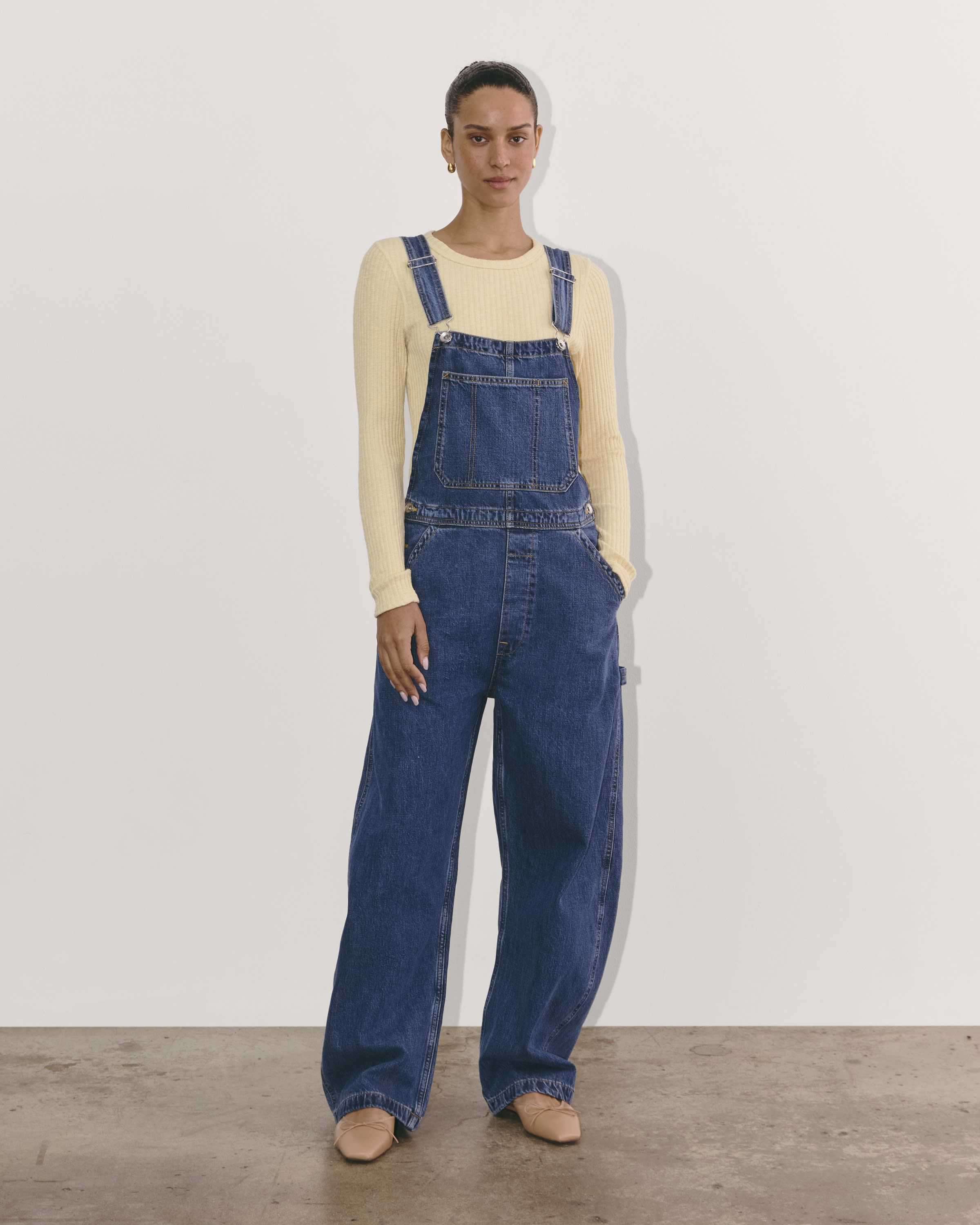 The Curve Overall Medium Blue – Everlane