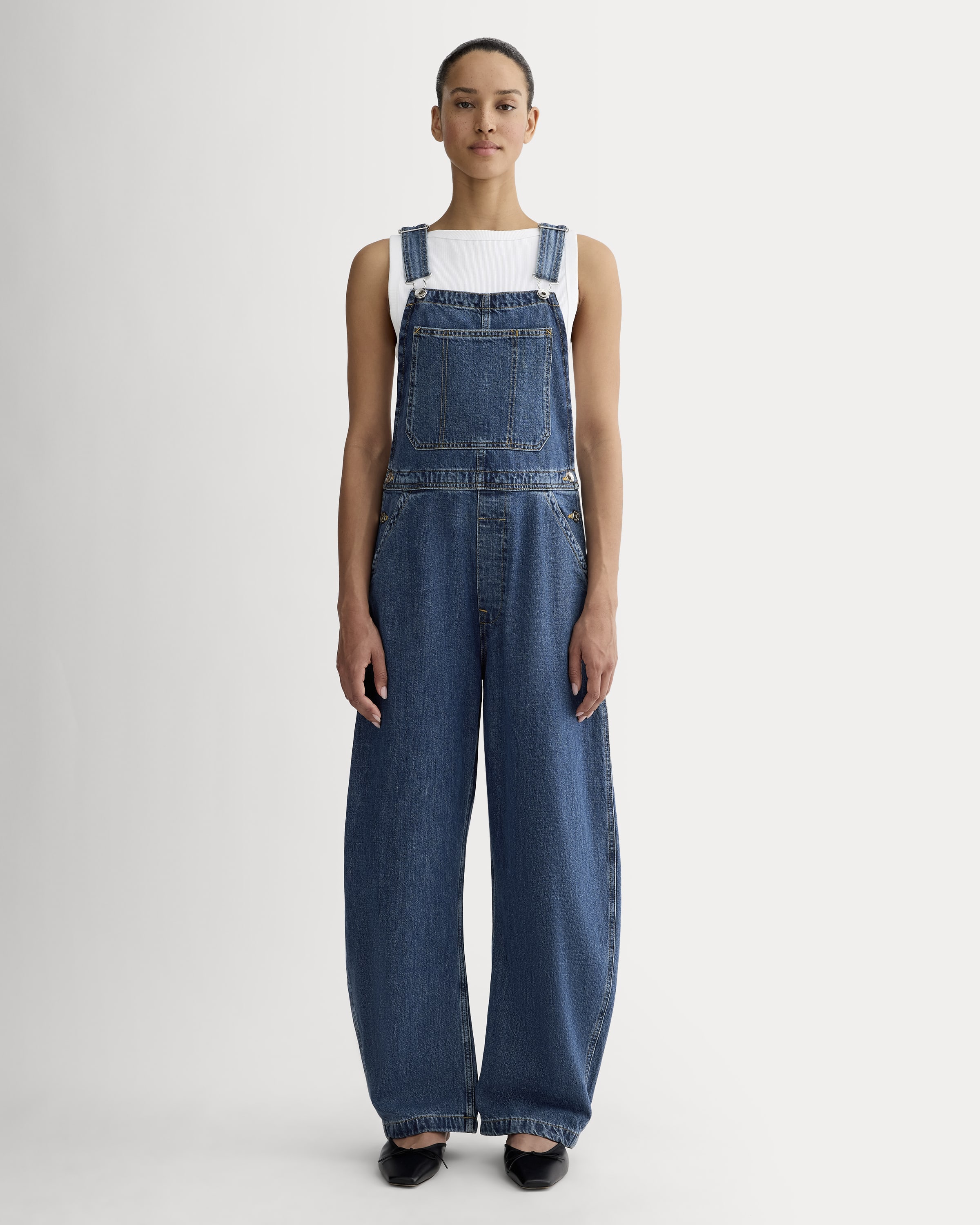 The Curve Overall Medium Blue – Everlane
