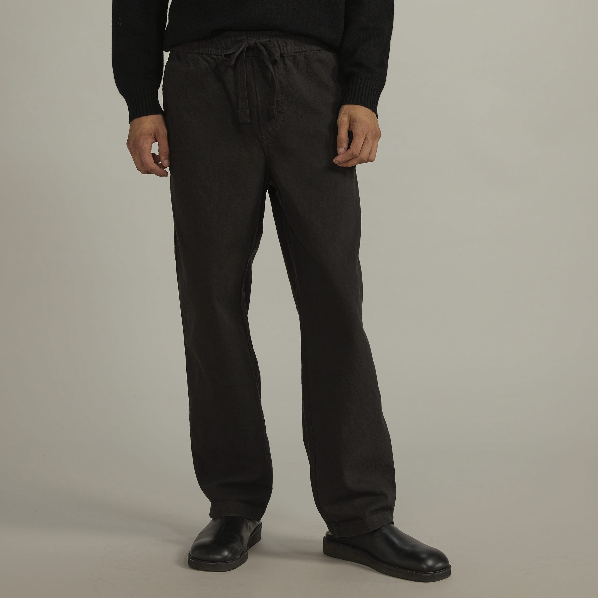 The Canvas Organic Cotton Drawstring Pant Black – Everlane