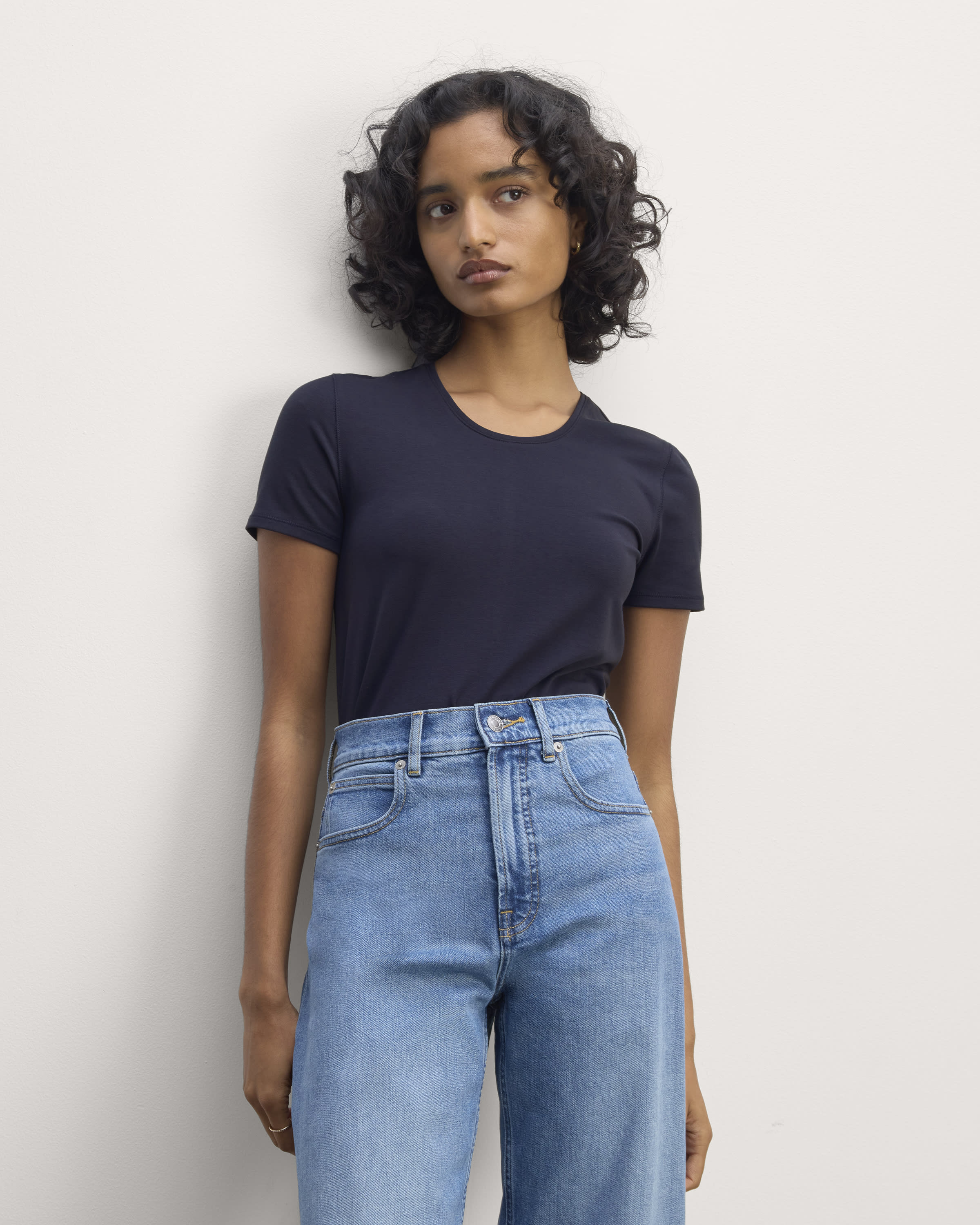 The Form Tee Navy – Everlane