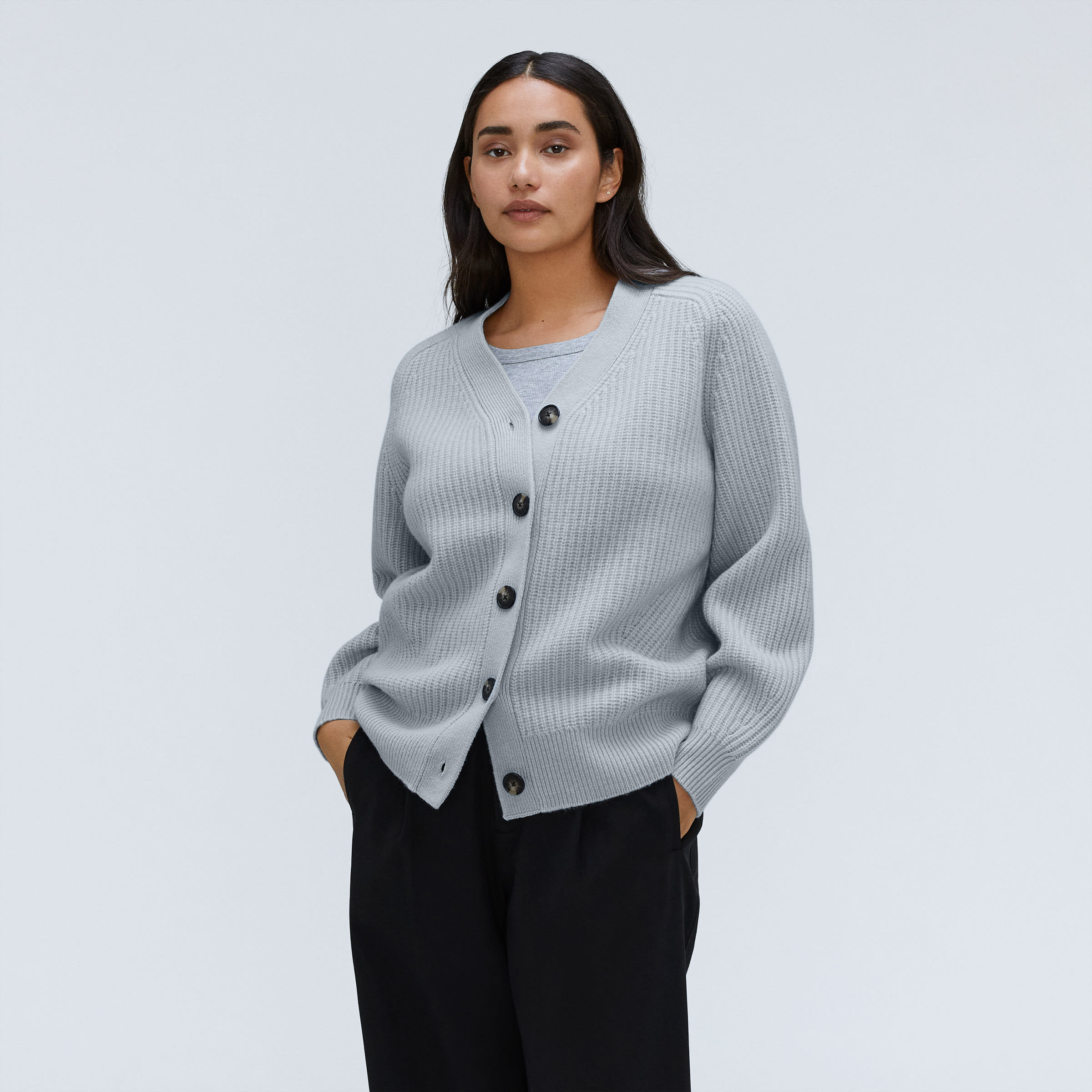 The Felted Merino Cardigan Sky – Everlane