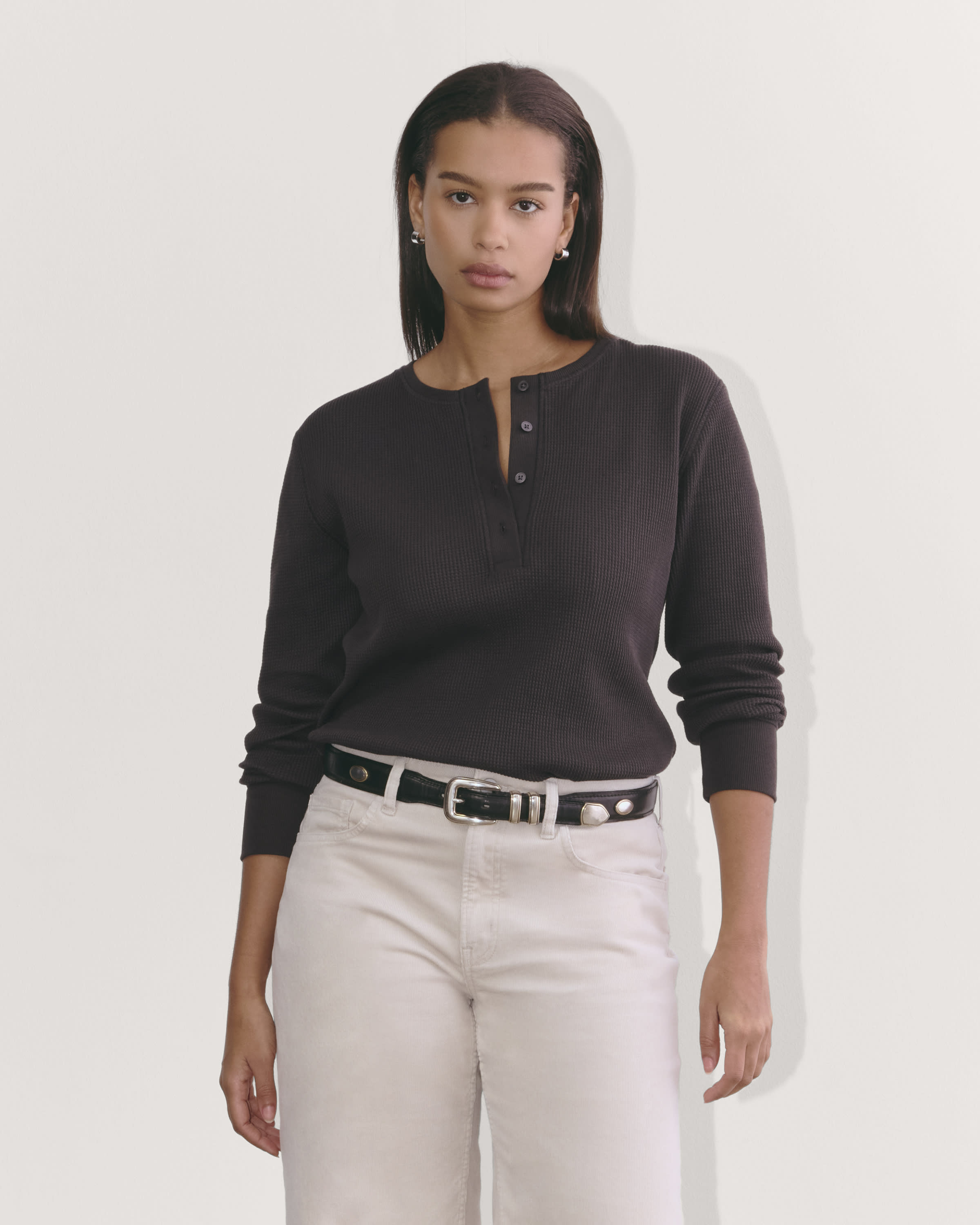 The Waffle Henley Black – Everlane