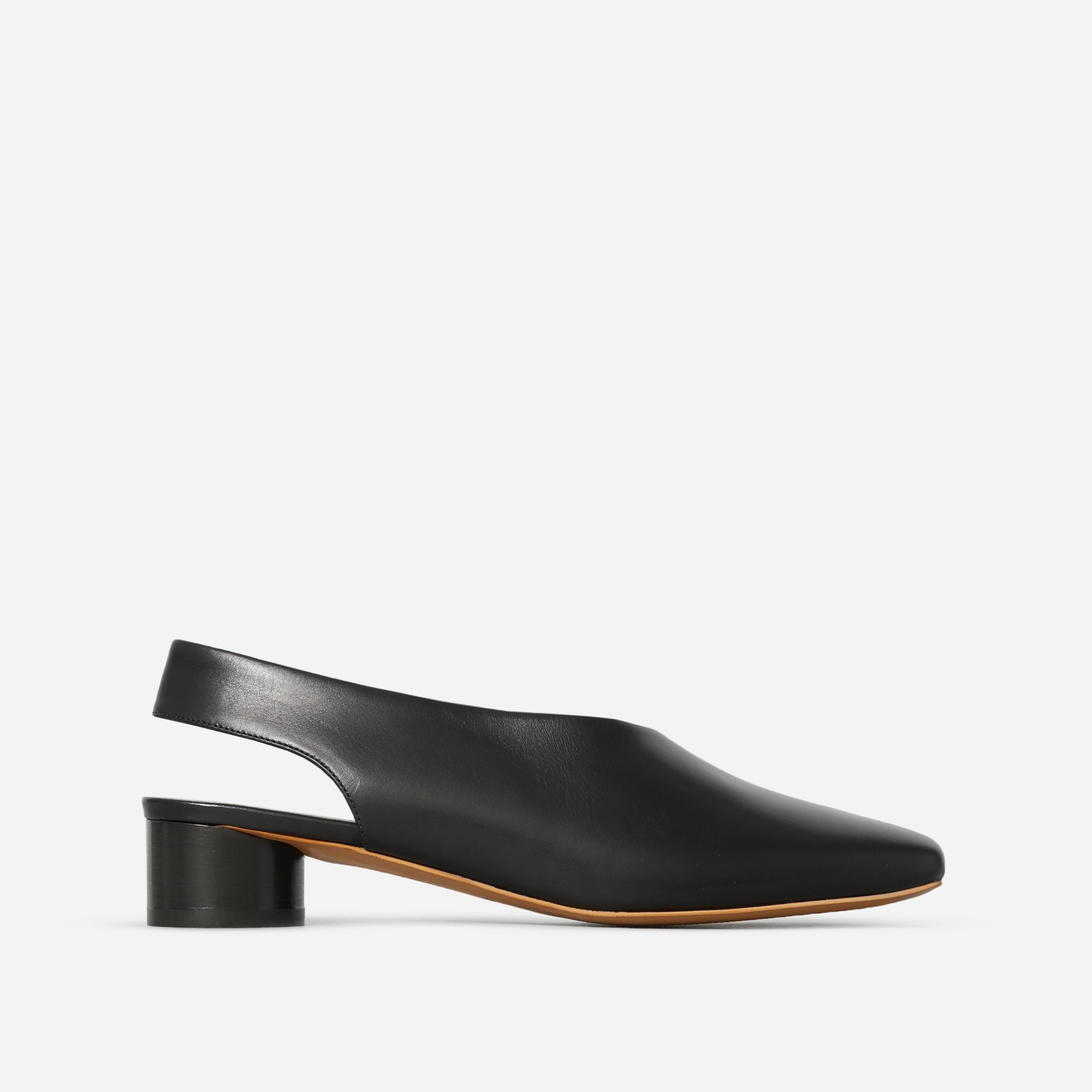 The Square Toe Slingback Black – Everlane
