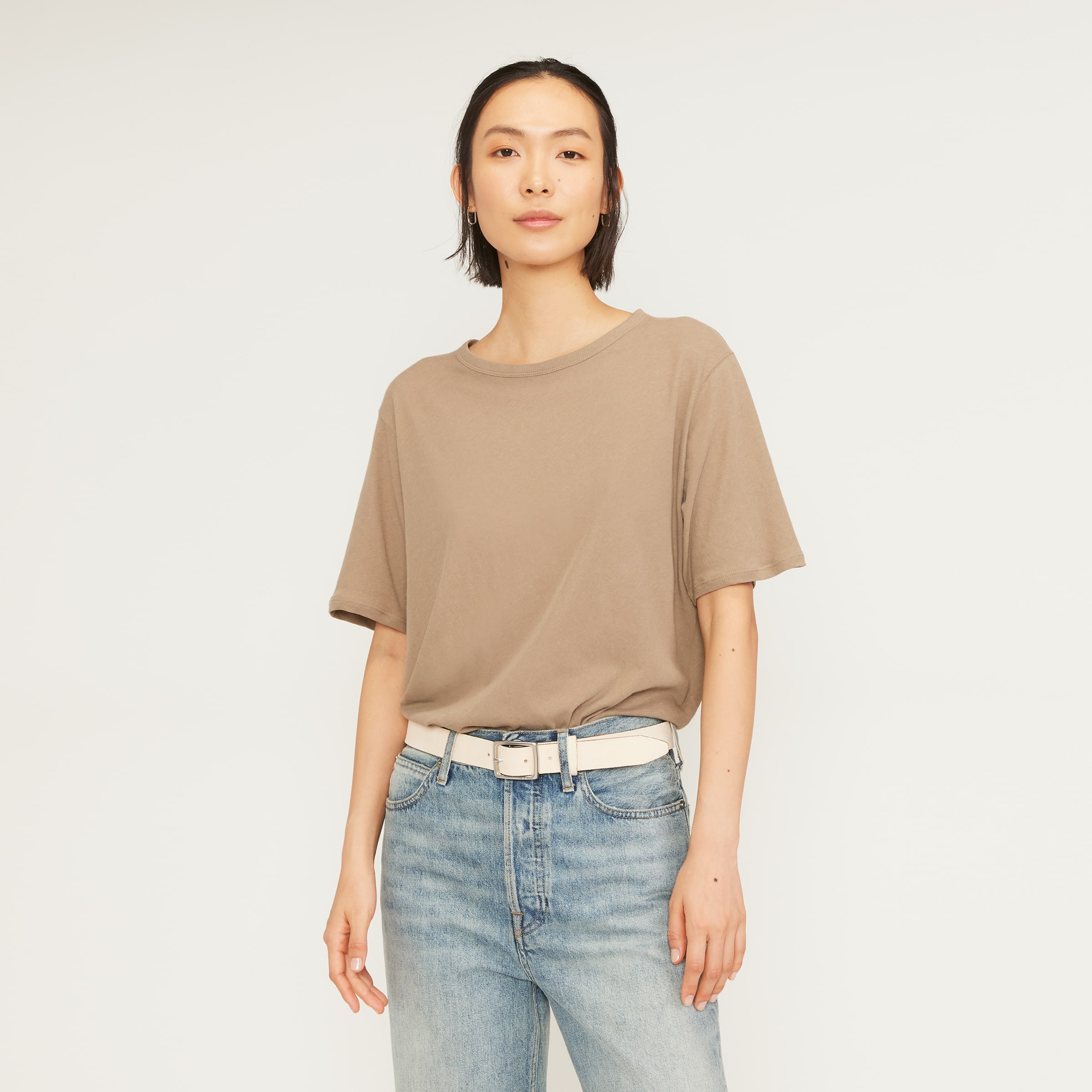 The Air Oversized Crew Tee Clay – Everlane