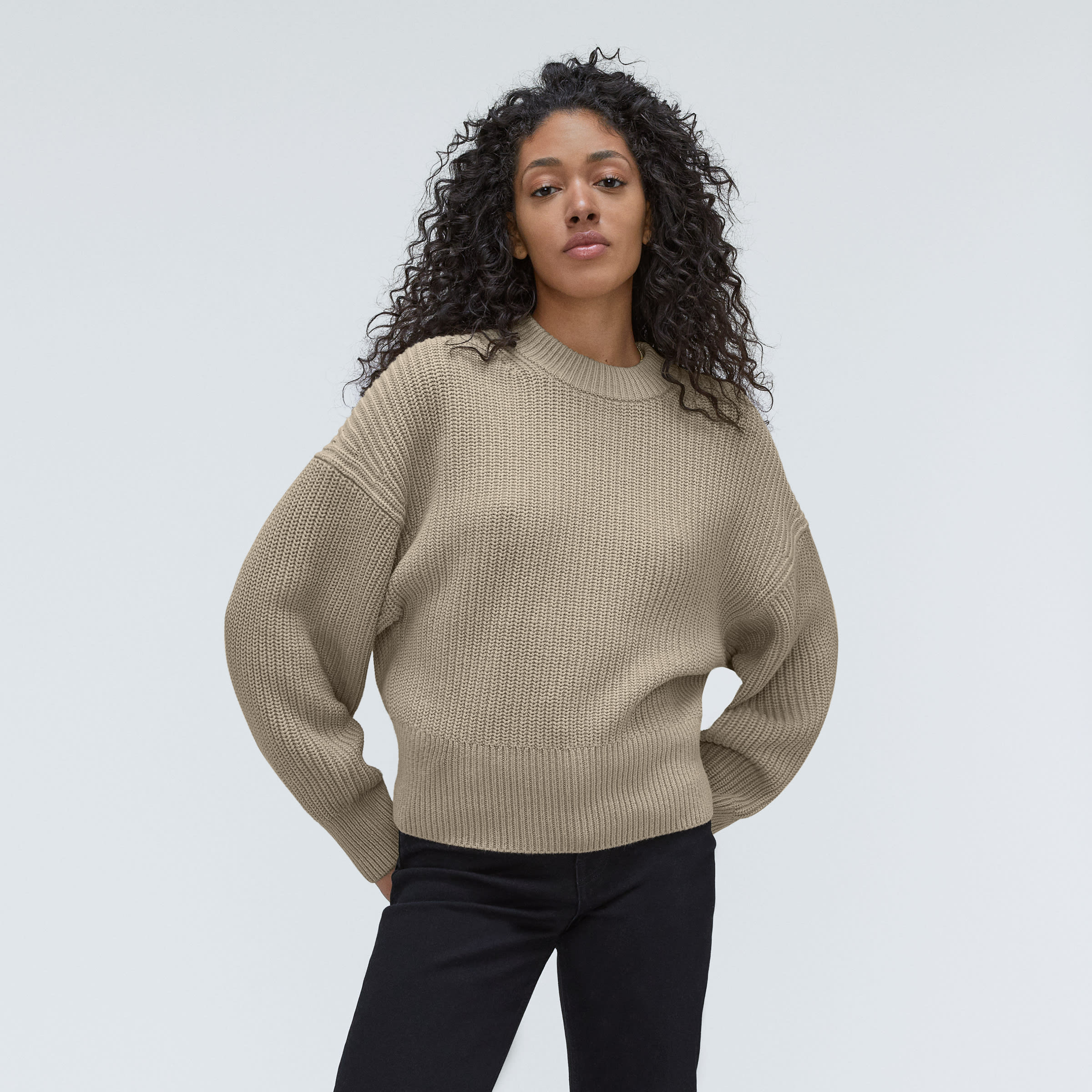 The Texture Cotton Crew Trench Coat Khaki – Everlane