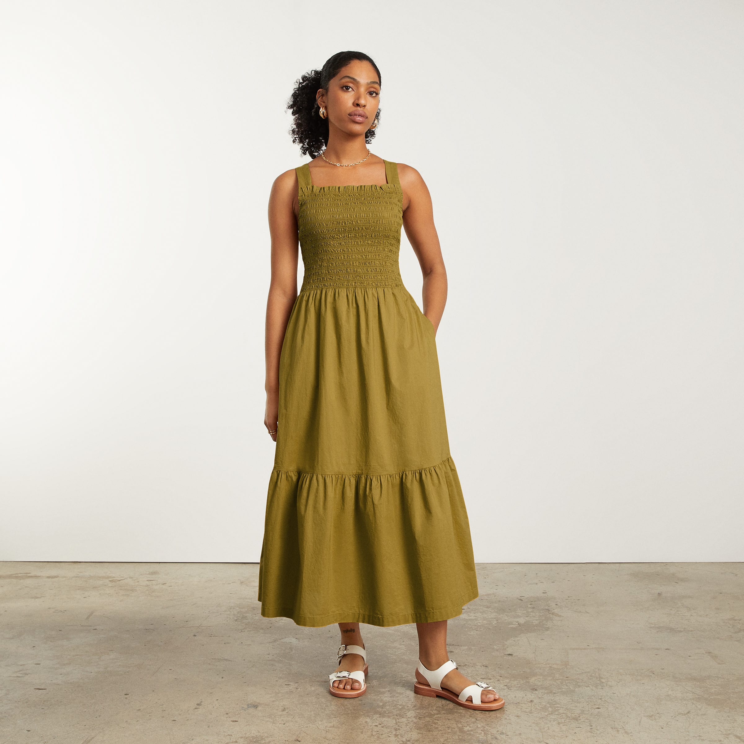 The Smock Dress Autumn Fern – Everlane