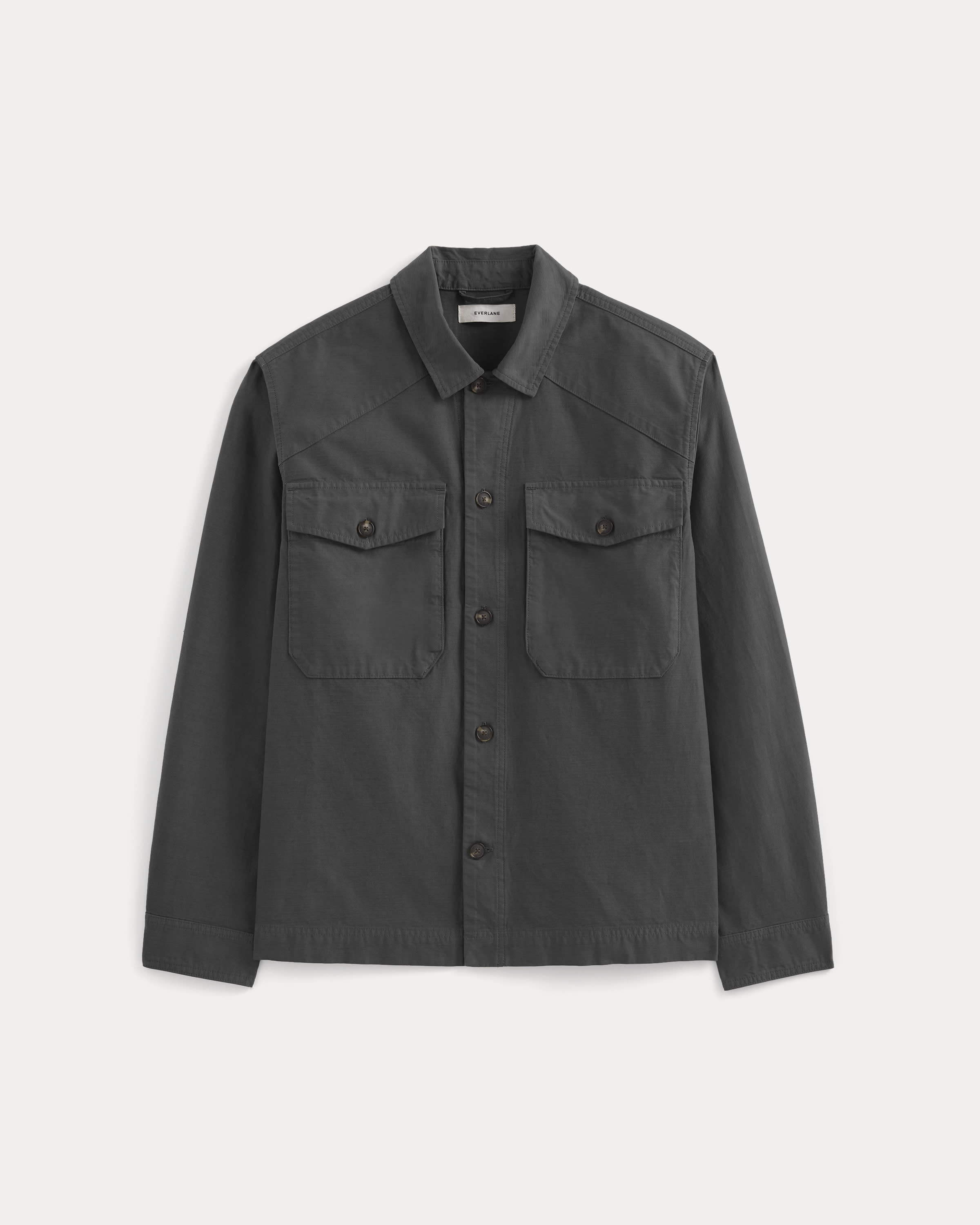 Utility Shirt Jacket Washed Black – Everlane