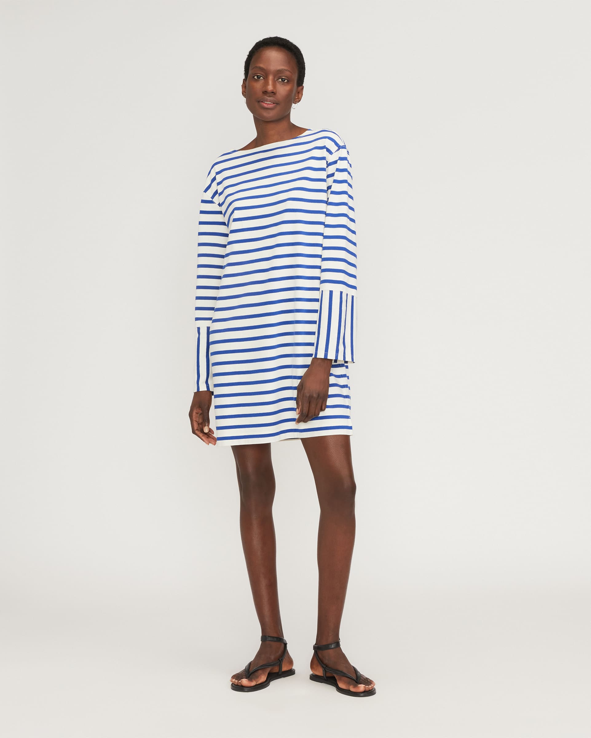 Image of The Organic Cotton Striped Tee Dress