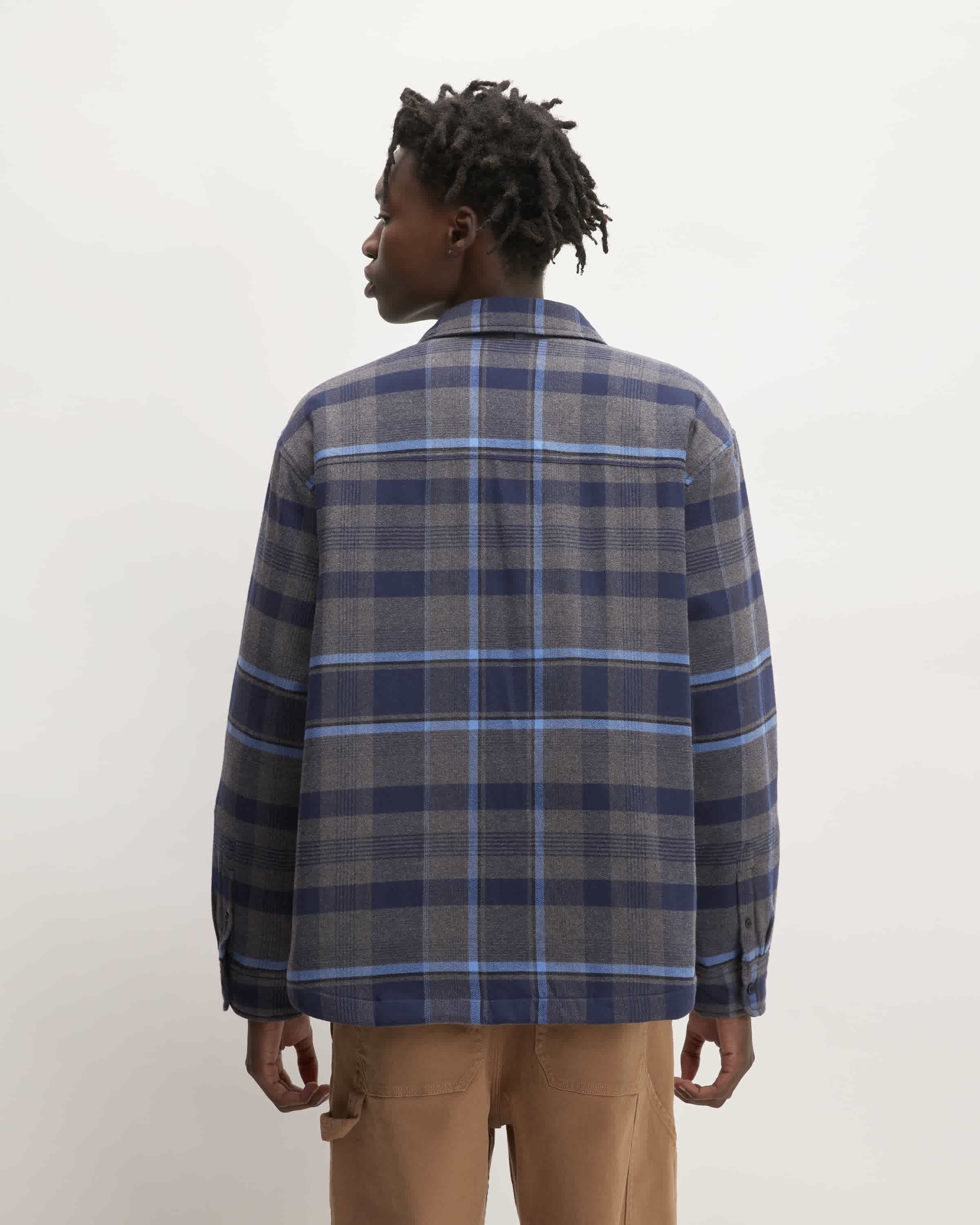 The Flannel Filled Shirt Jacket Heritage Blue / Black / Navy / Heather ...