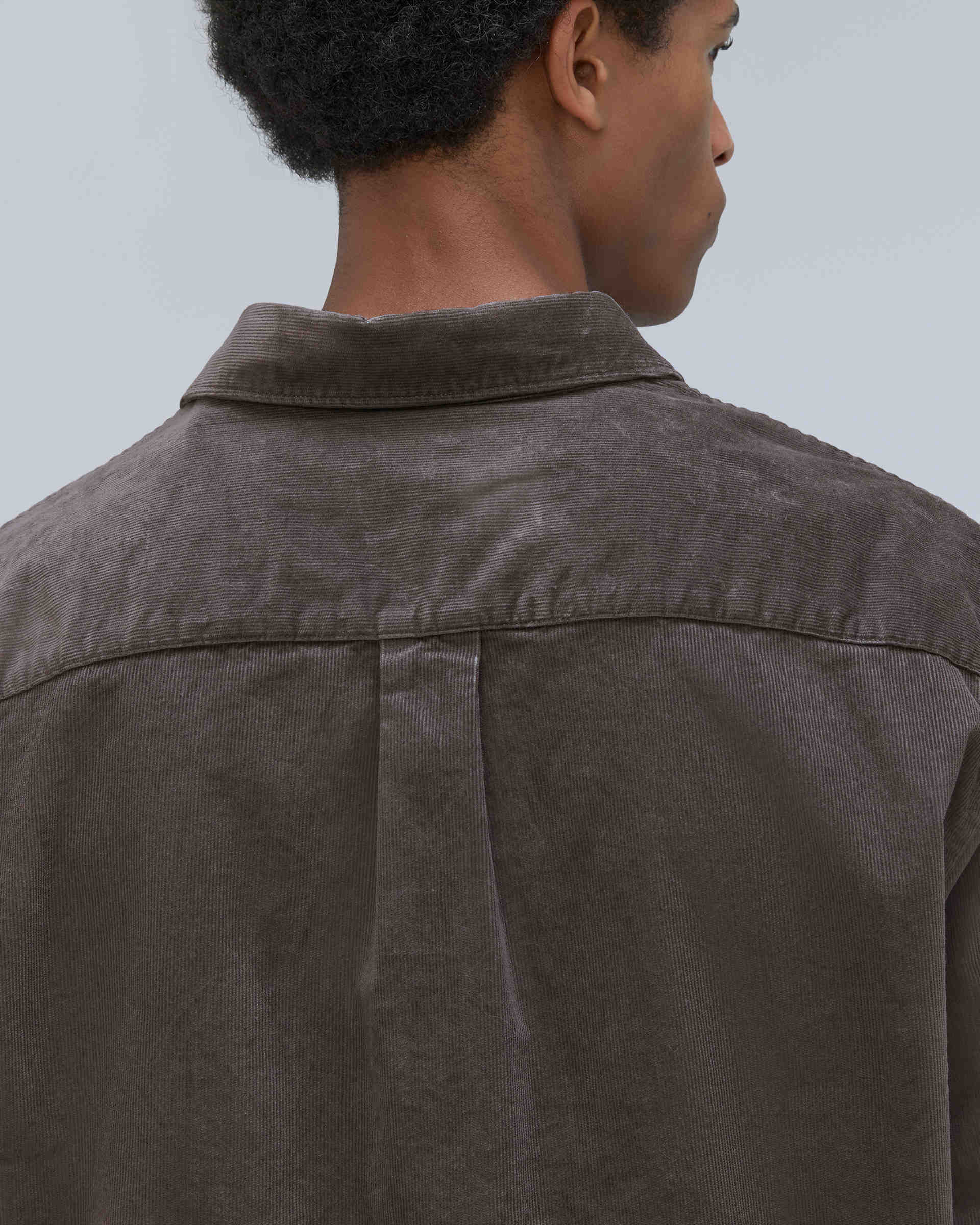 The Relaxed Corduroy Shirt Pewter – Everlane