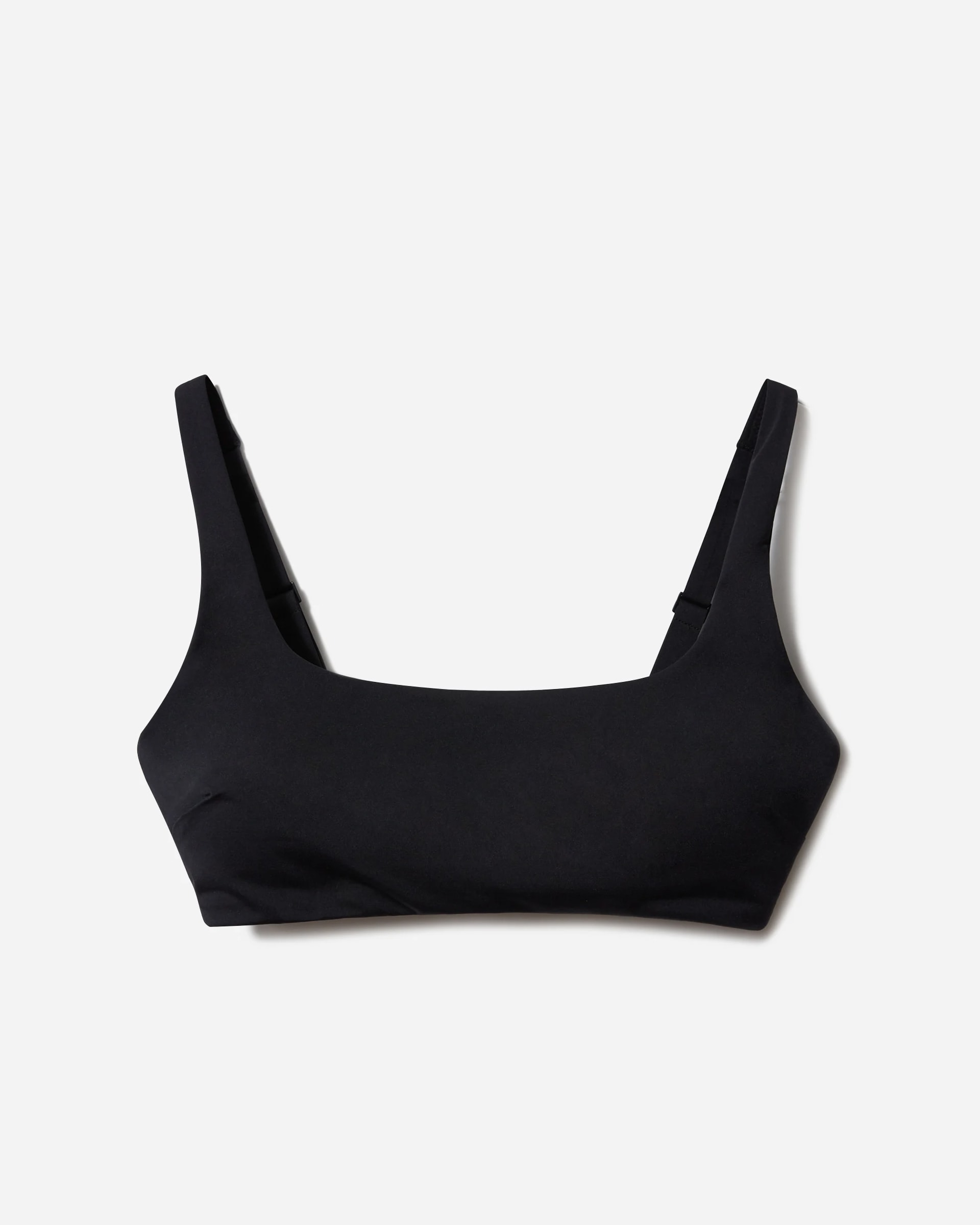 The Square-Neck Bikini Top Black – Everlane