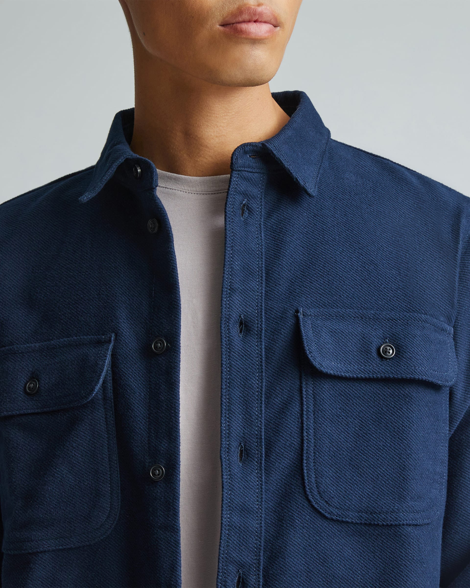 The Heavyweight Overshirt | Uniform Deep Navy – Everlane