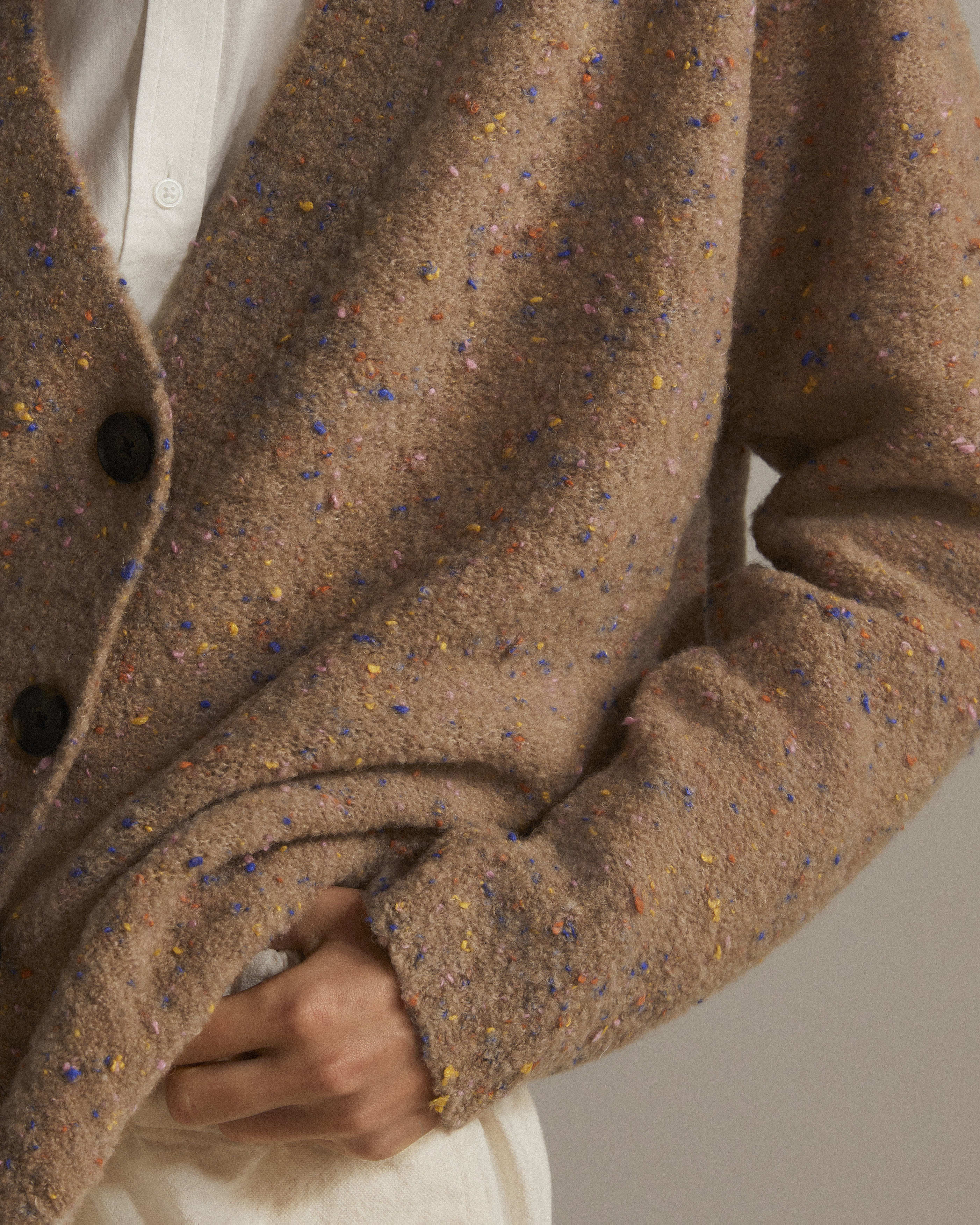The Confetti Cardigan Taupe Multi – Everlane