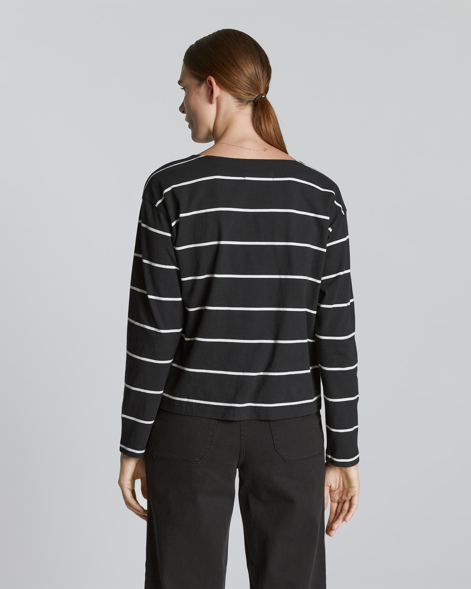 The Modern Breton Tee Black / Canvas – Everlane