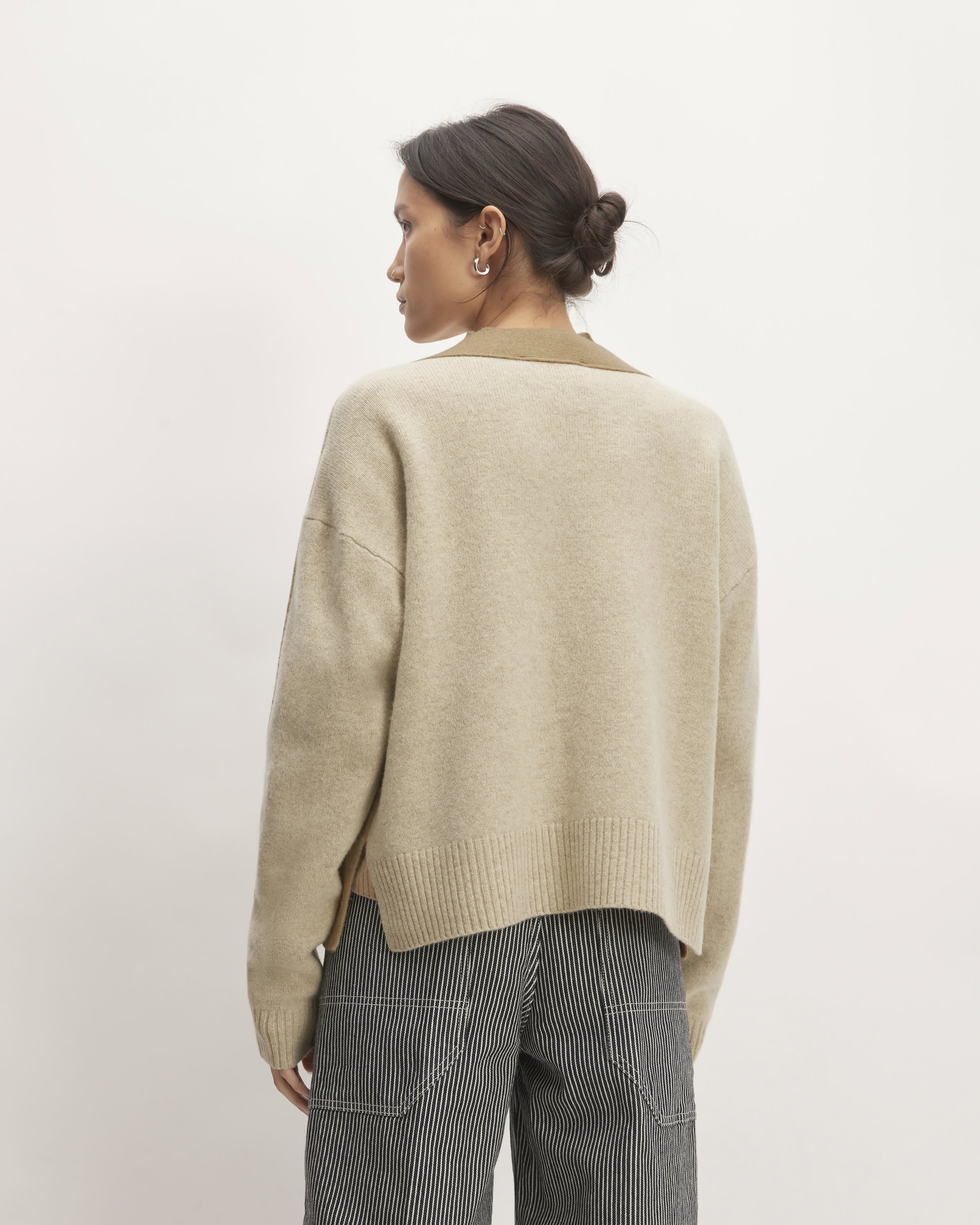 The Good Merino Wool Cardigan Light Camel / Dark Oat – Everlane