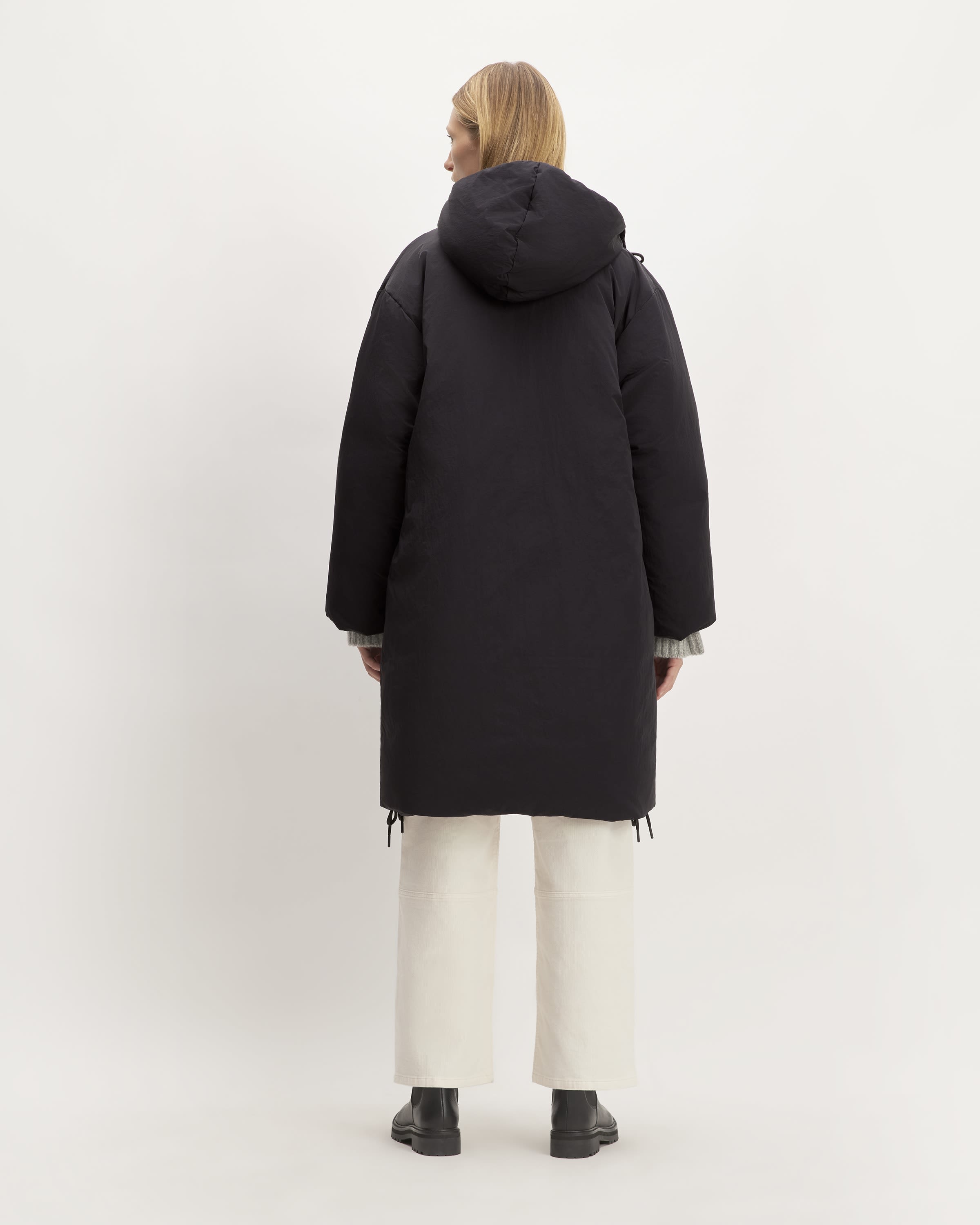The Long Re:Down® Puffer Black – Everlane