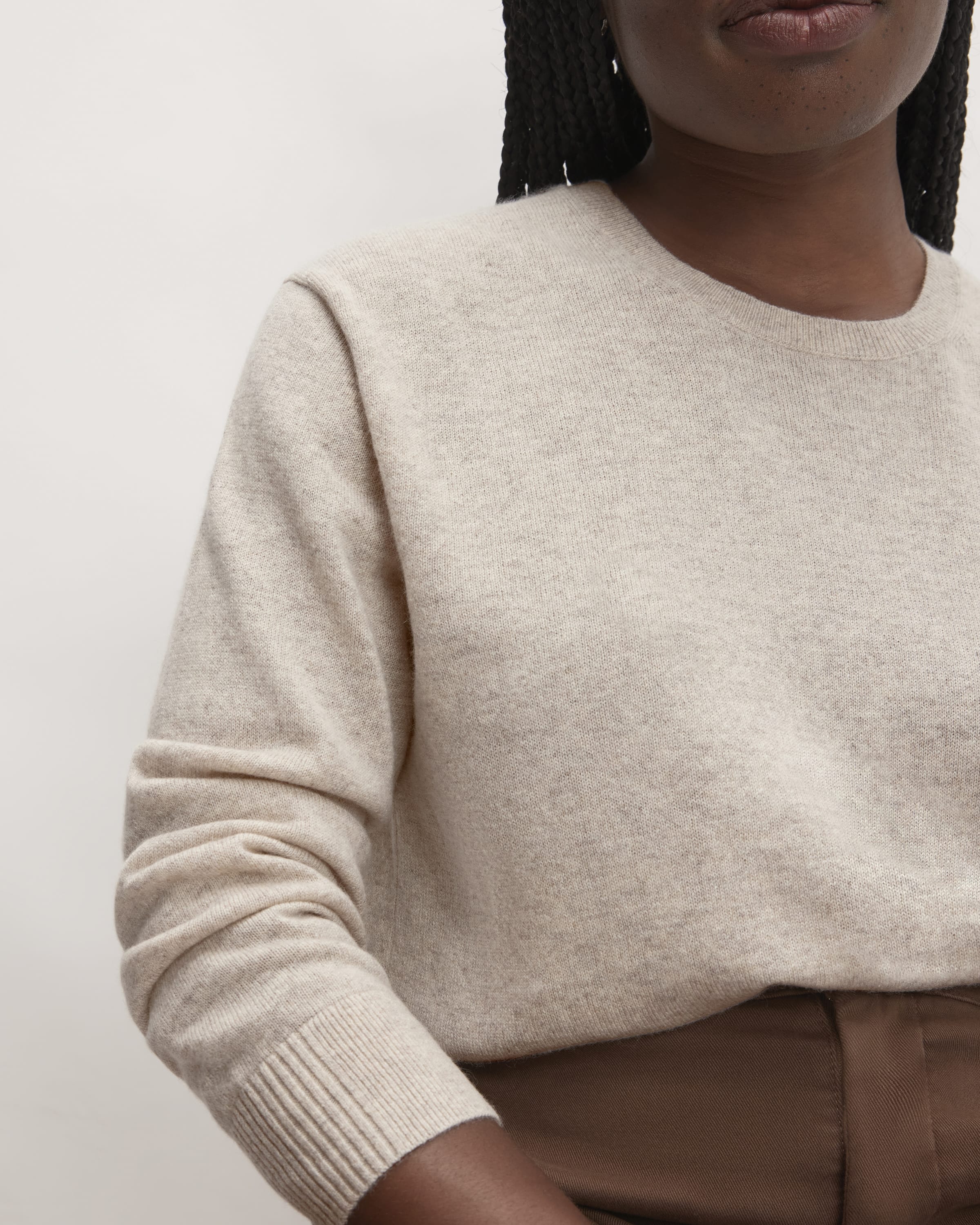 The Cashmere Classic Crew Sweater Canvas – Everlane