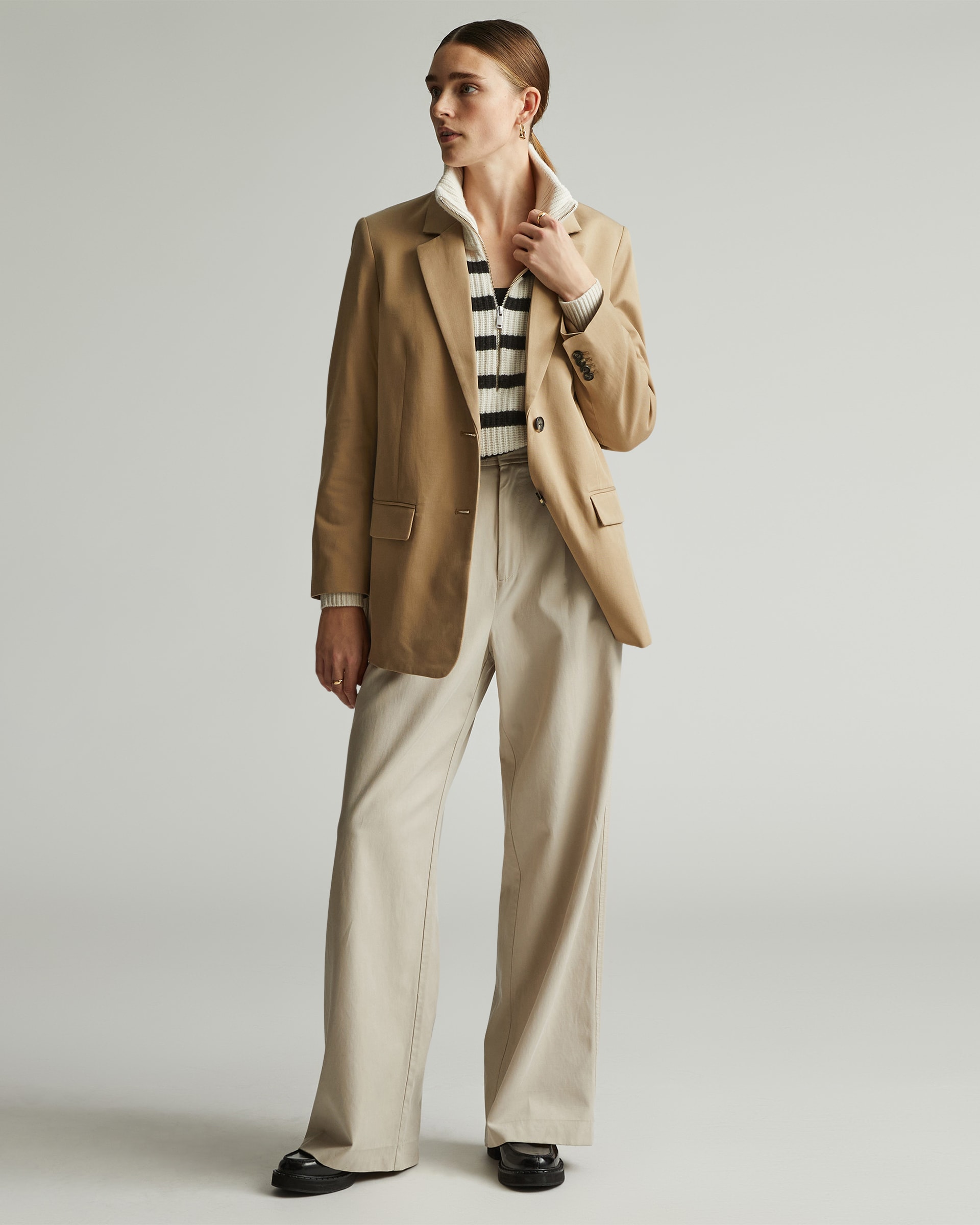 The TENCEL™ Oversized Blazer Ash Brown – Everlane