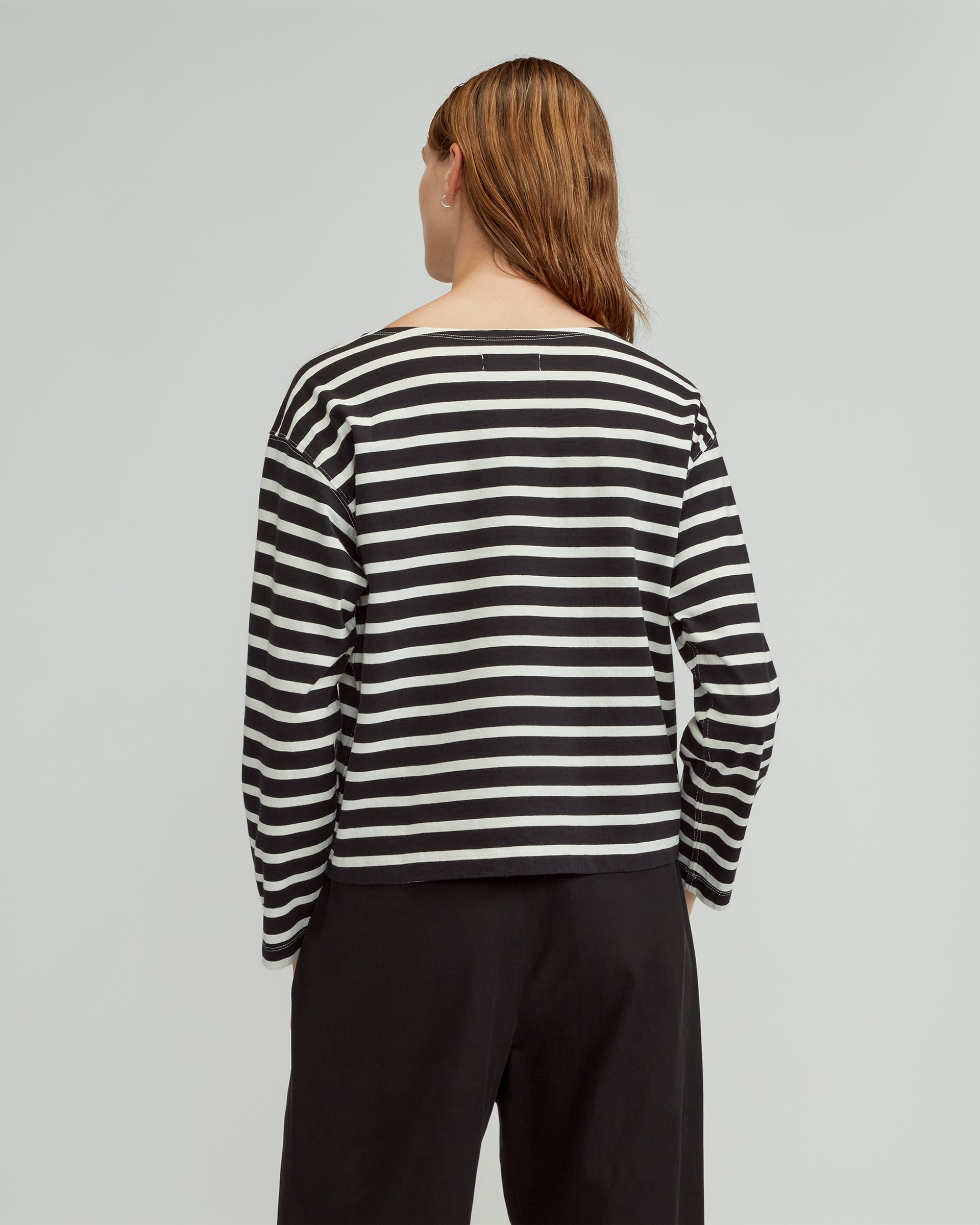 The Modern Breton Tee Black / Canvas Tan – Everlane