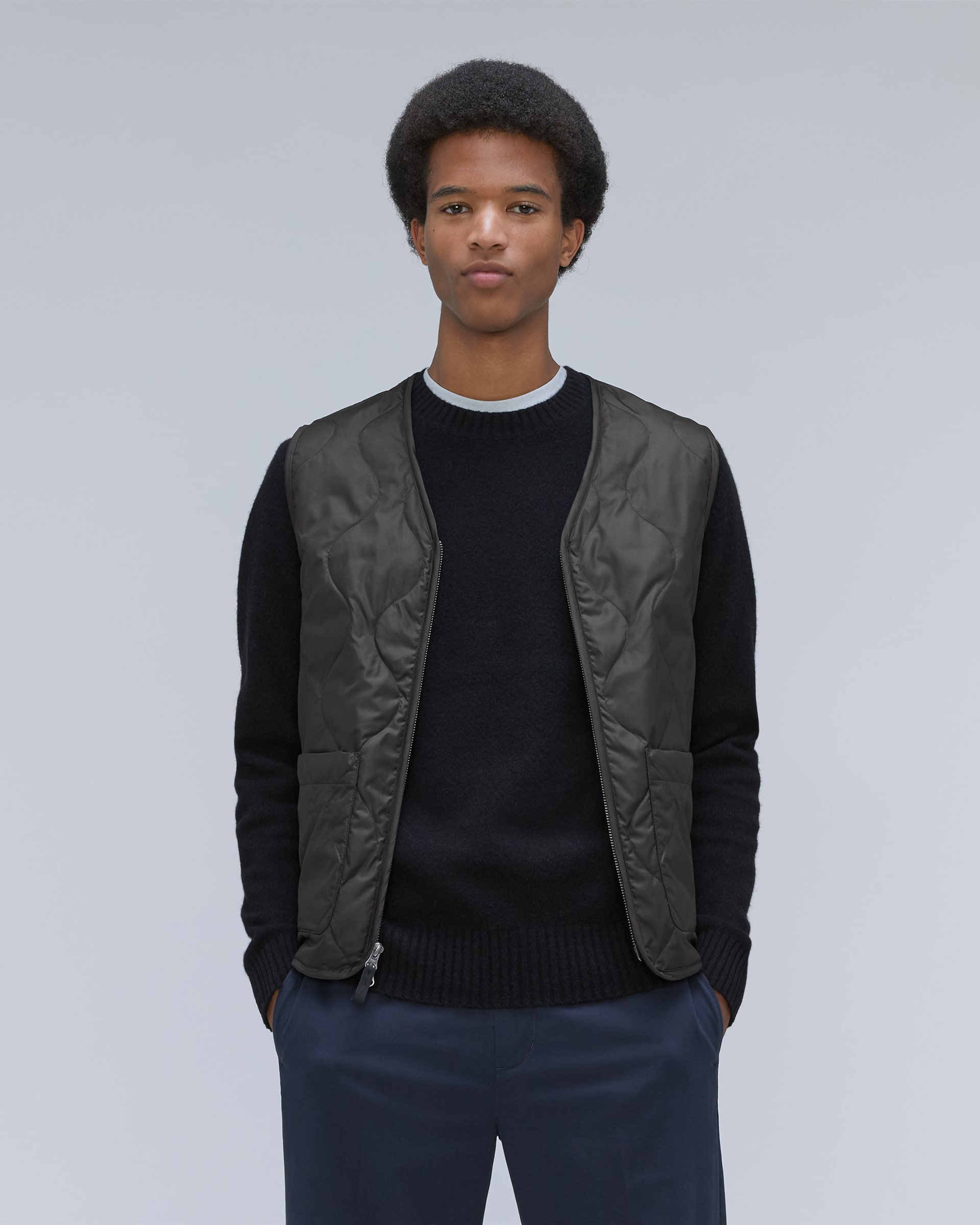 The ReNew Liner Vest Black – Everlane