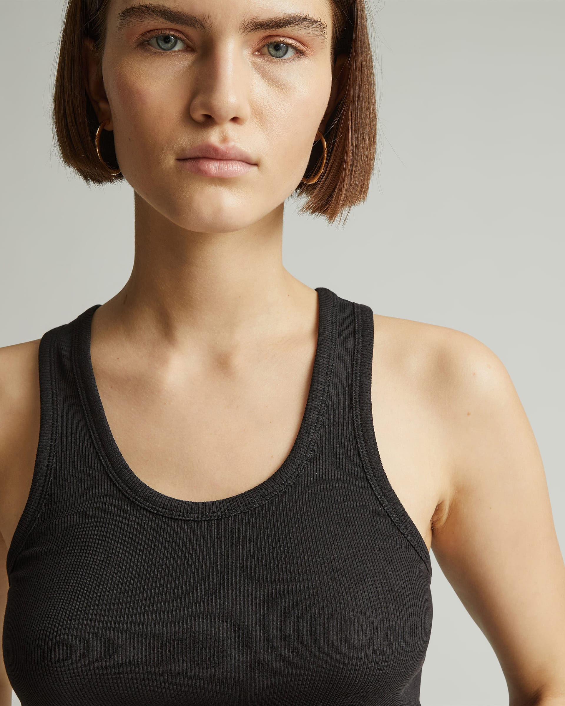 The Supima® Micro-Rib Tank Black – Everlane