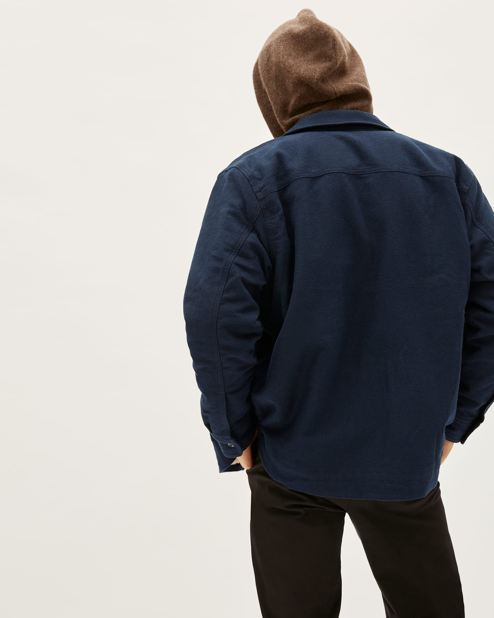 The ReNew Fleece-Lined Heavyweight Overshirt Deep Navy – Everlane
