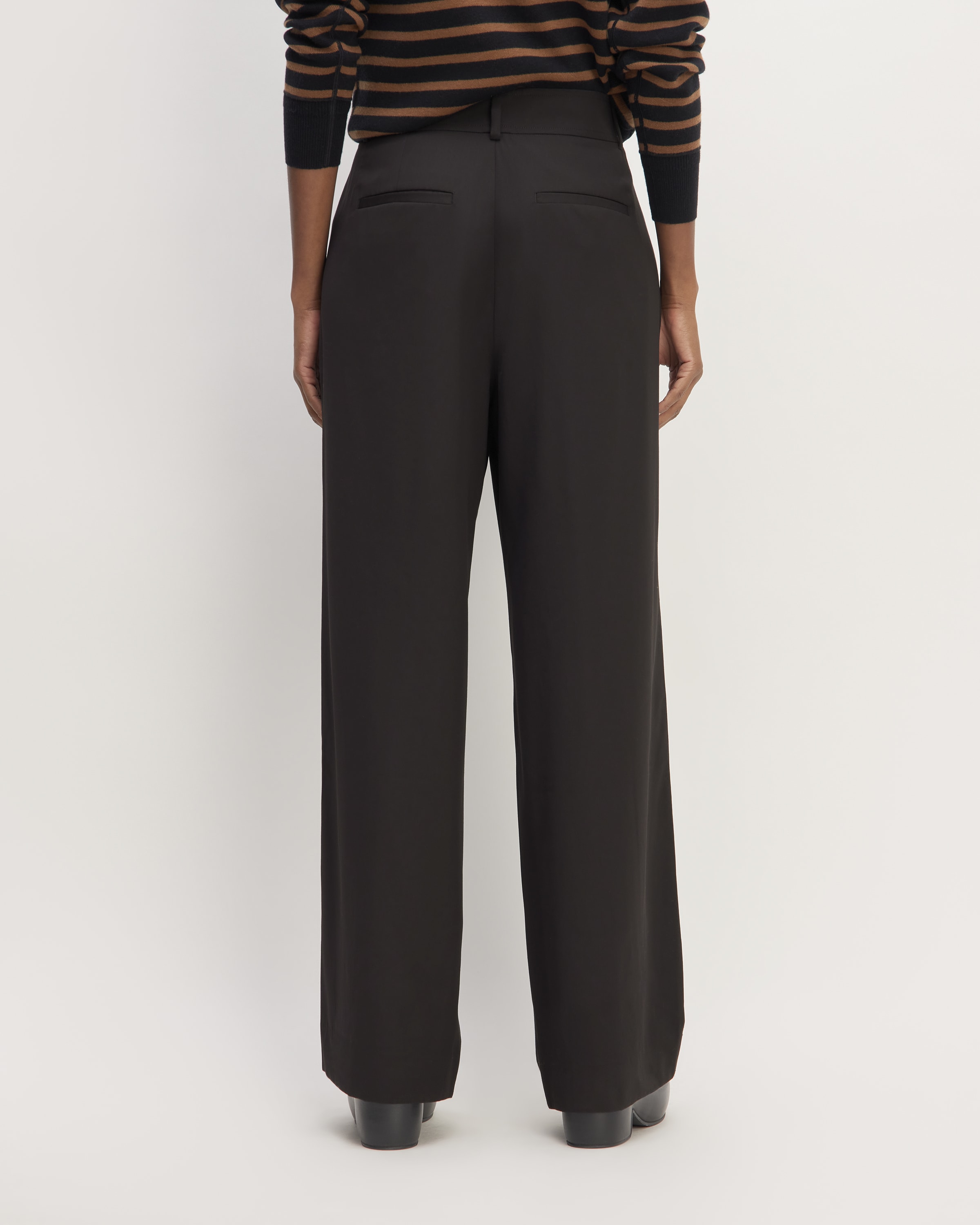 The Italian Wool Way-High® Drape Pant Black – Everlane
