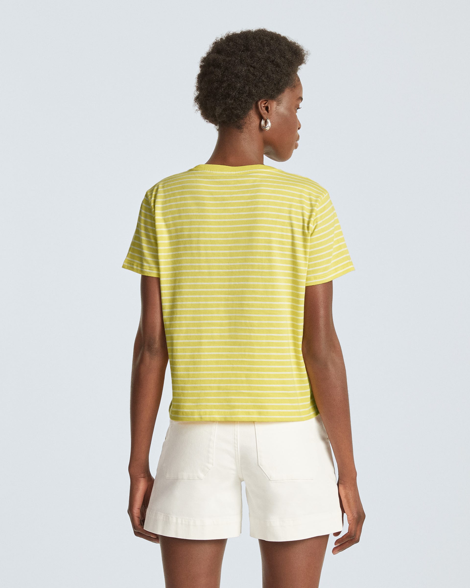 The Organic Cotton Box-Cut Tee Acacia / Tan – Everlane