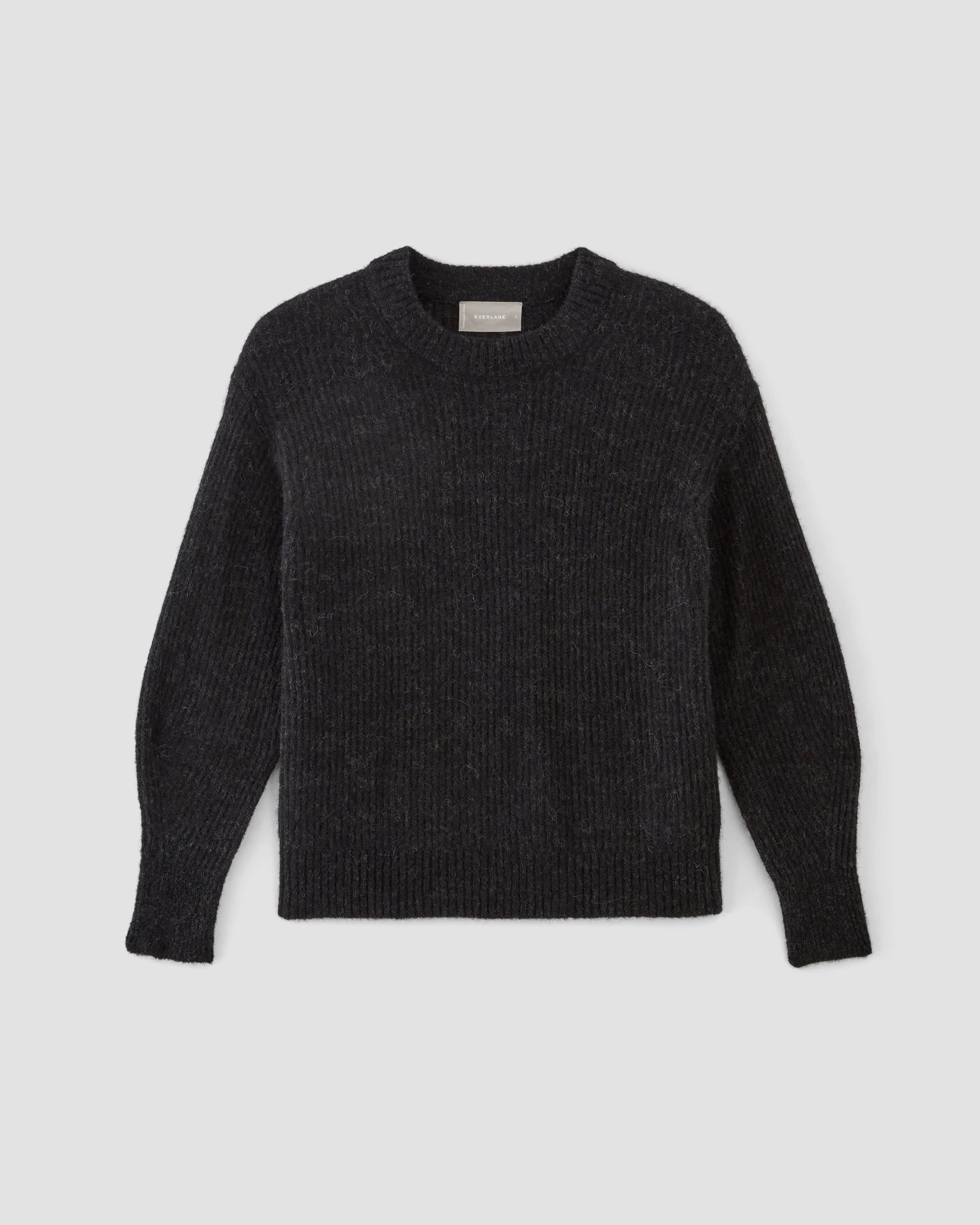 The Alpaca Crew Heathered Black – Everlane