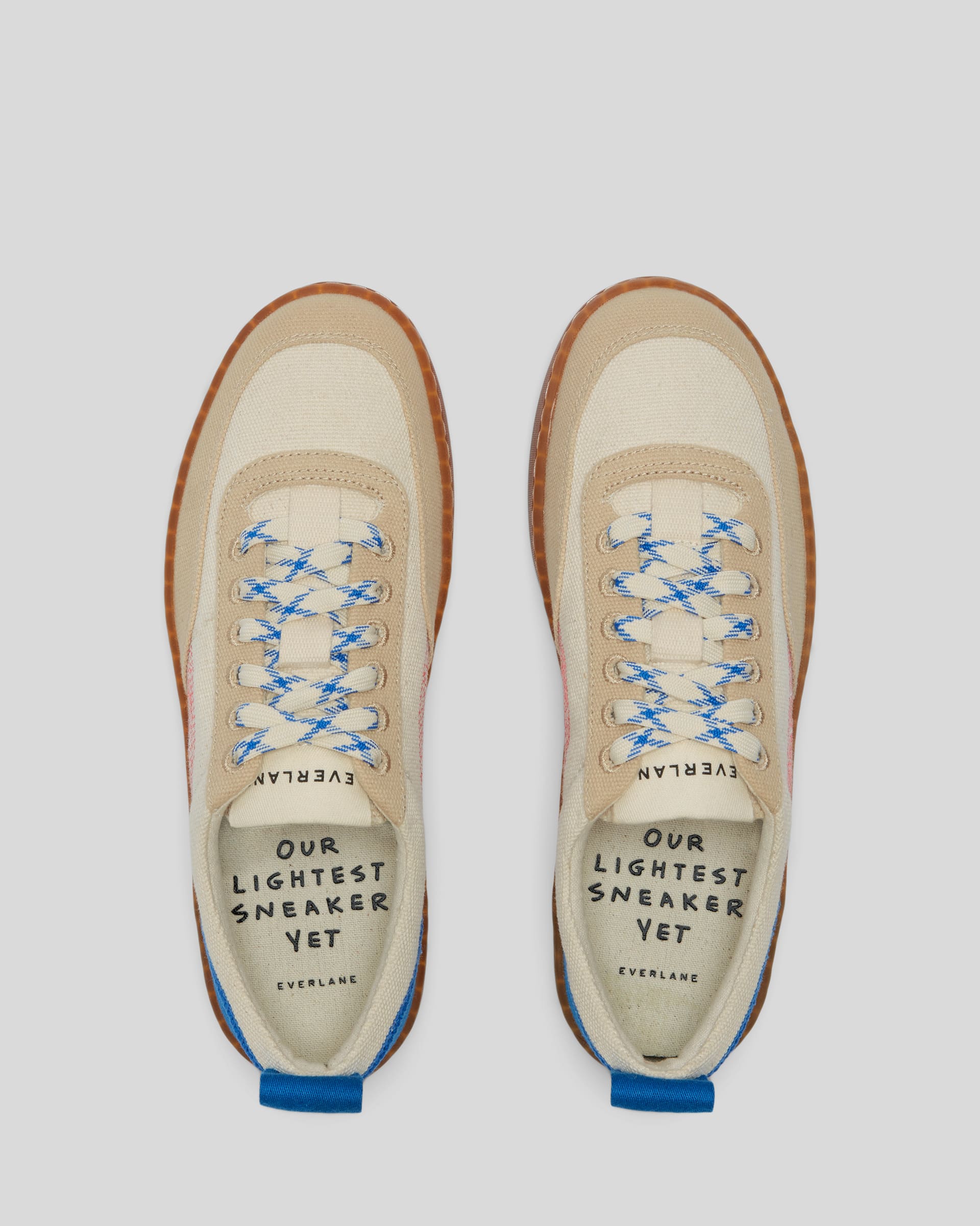The Tread-Bare Sneaker Canvas / Lapis Blue / Classic Red – Everlane