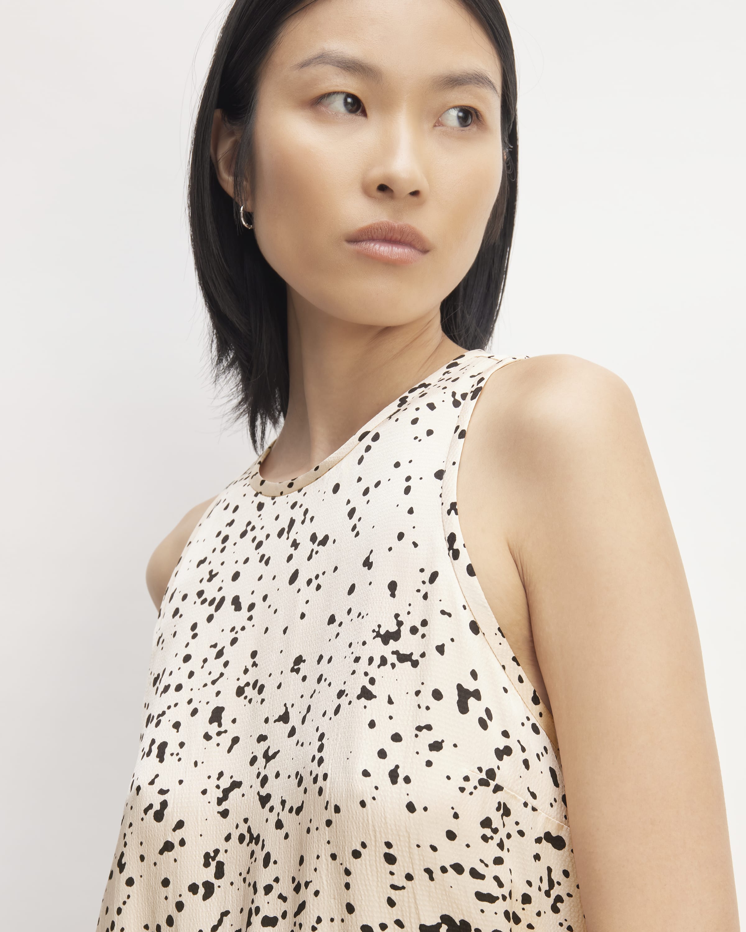 The Satin Racerback Slip Dress Whisper Pink Moonsplatter – Everlane